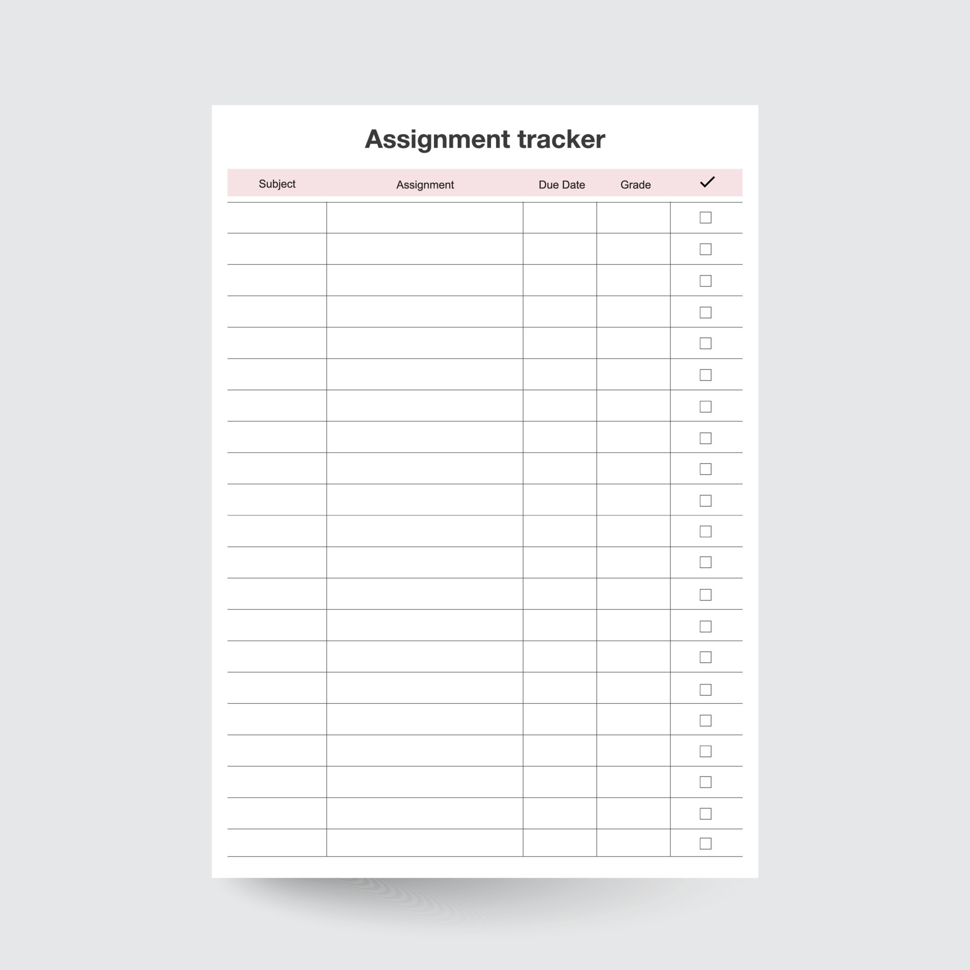 Assignment Tracker,Homework Tracker,Assignment Log,Study Planner ...