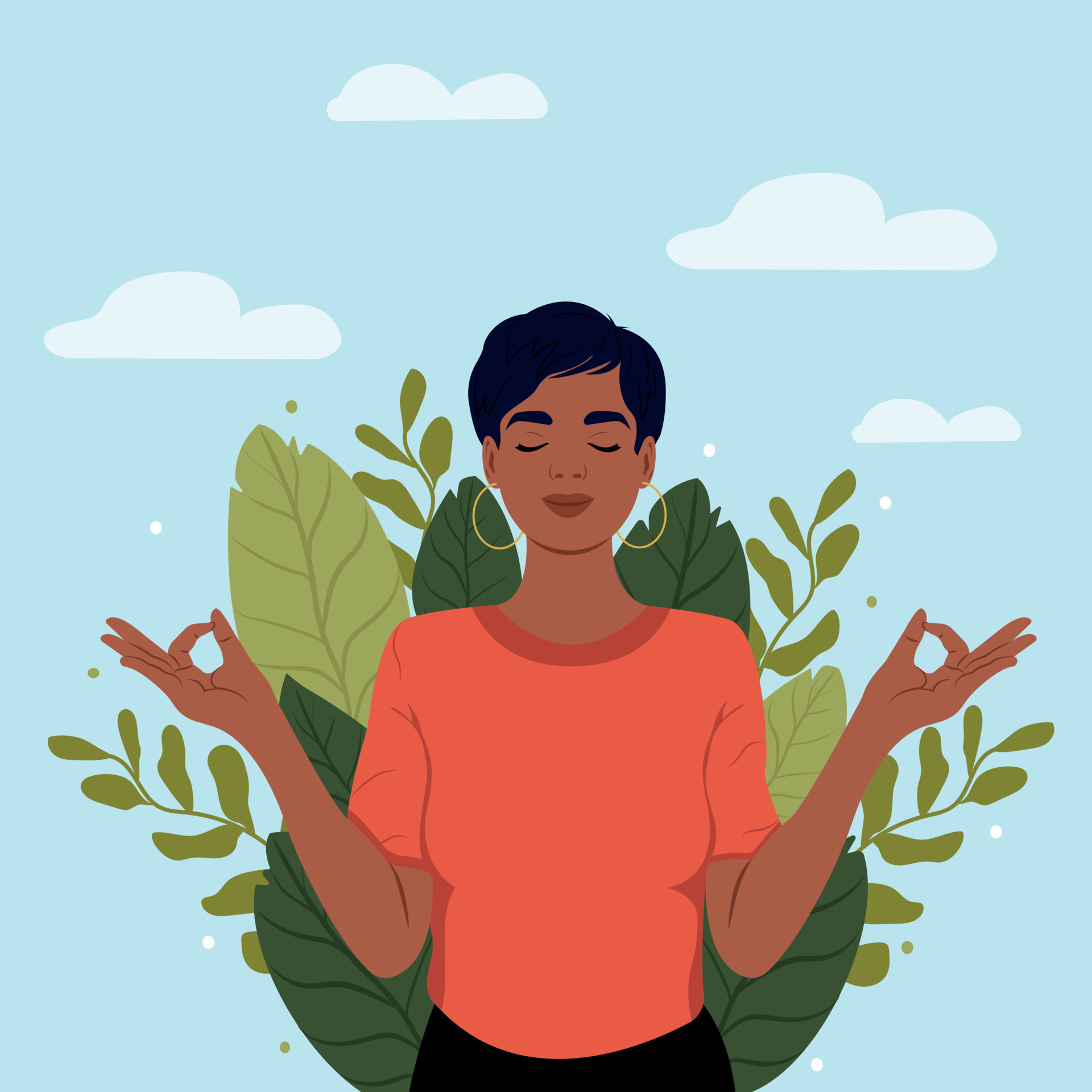 May Is Mental Health Awareness Month A Black Woman Meditates Takes