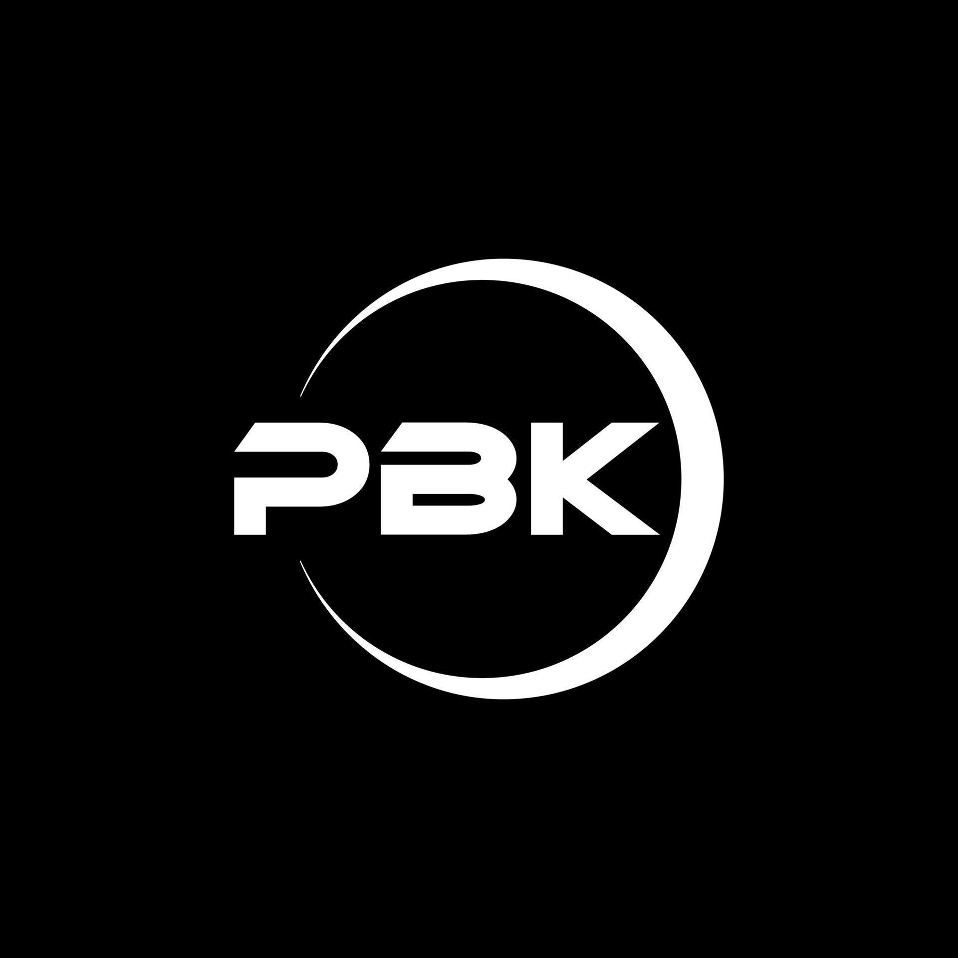 pbk letra logo diseño en ilustración. vector logo, caligrafía diseños para logo, póster ...
