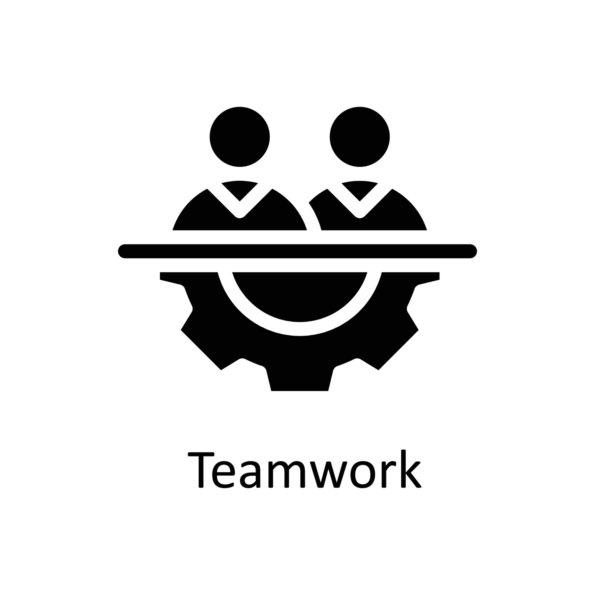 Teamwork Vector Solid Icons. Simple stock illustration stock 21958956 ...