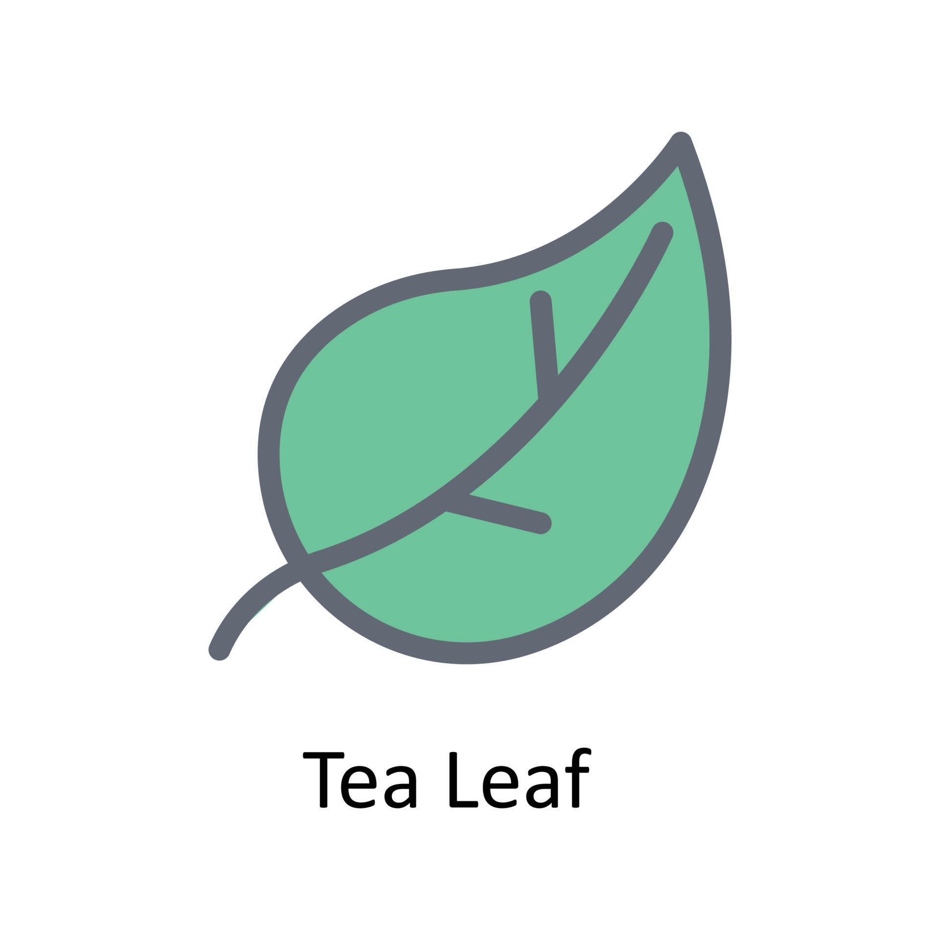 Tea Leaf Vector Fill outline Icons. Simple stock illustration stock ... Tea Leaf Vector Fill outline Icons. Simple stock illustration stock ...