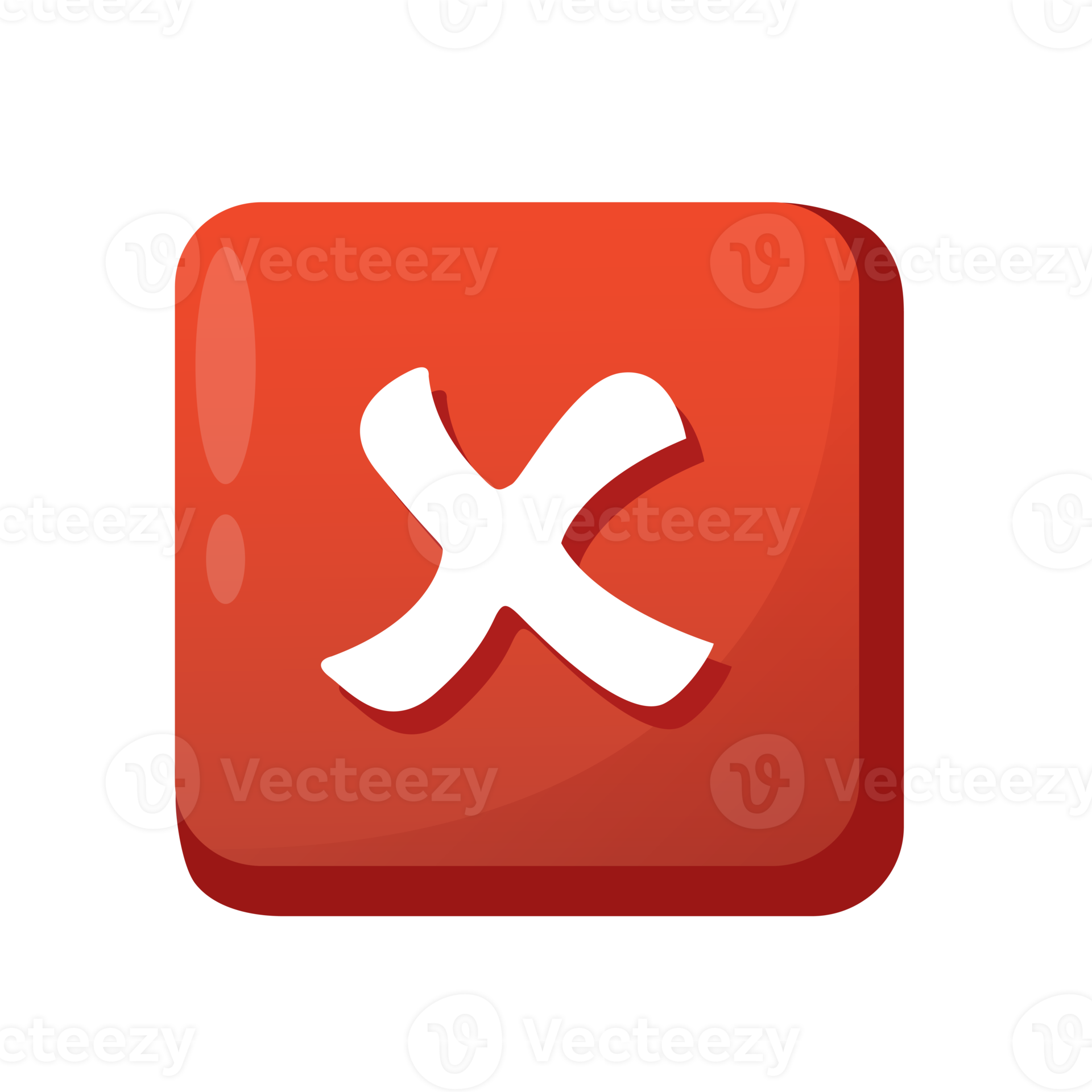 Check mark. red cross icon 21965697 PNG