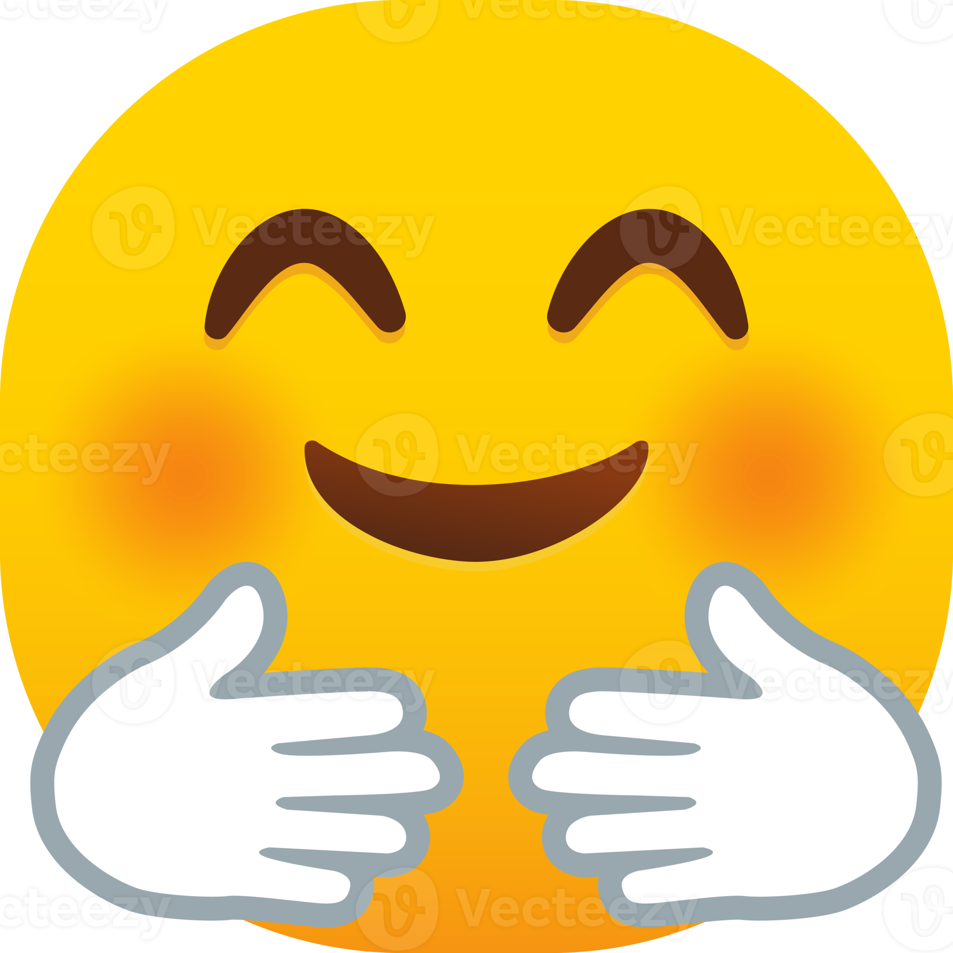 Smiling Face With Open Hands Emoji 21968090 Png