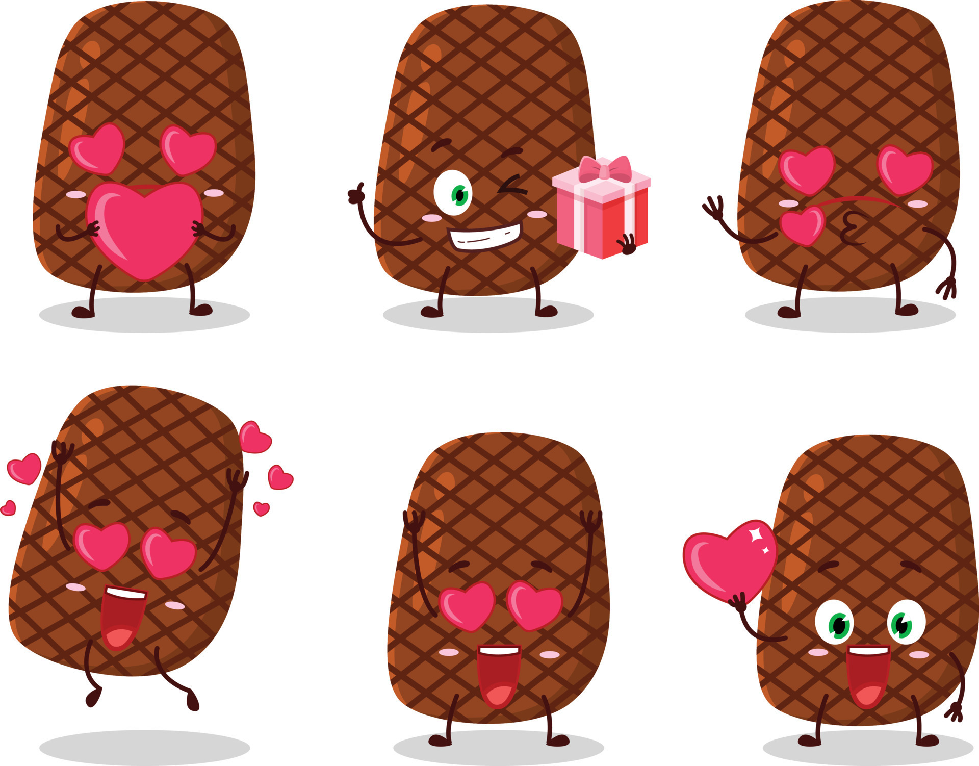 Steak Cartoon Character With Love Cute Emoticon 21970236 Vector Art At