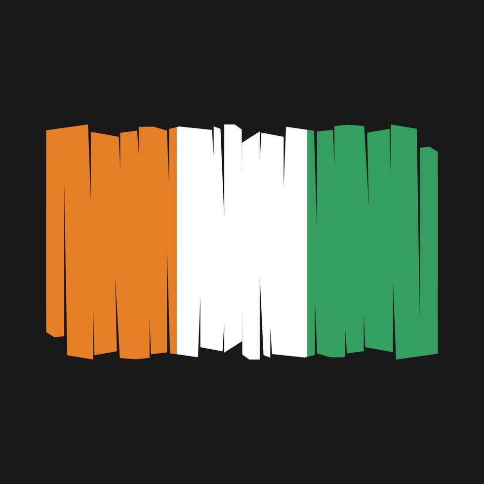 Ivory Coast Flag Vector 21970770 Vector Art At Vecteezy