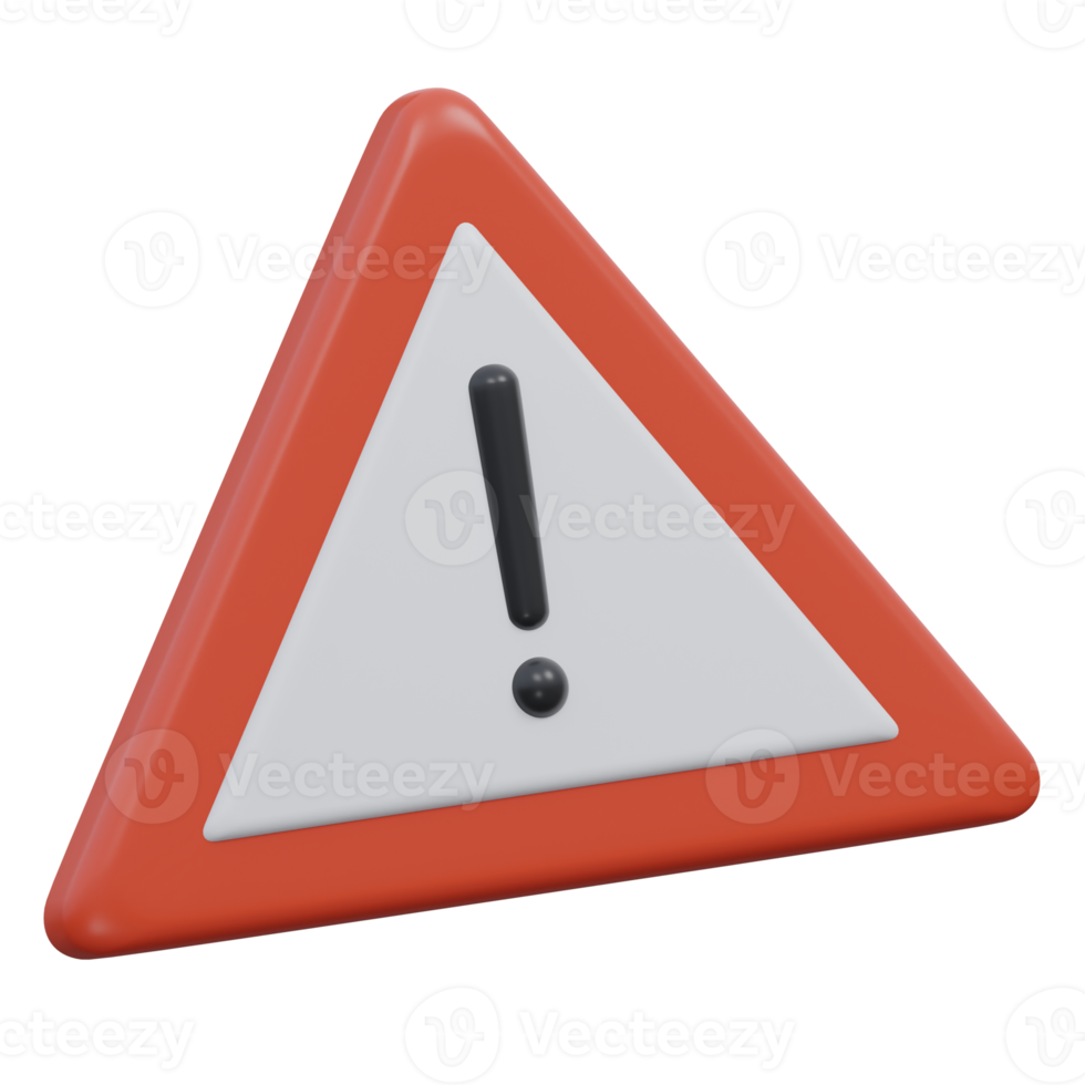 atención 3d hacer icono ilustración con transparente fondo, ciber seguridad 21974111 PNG