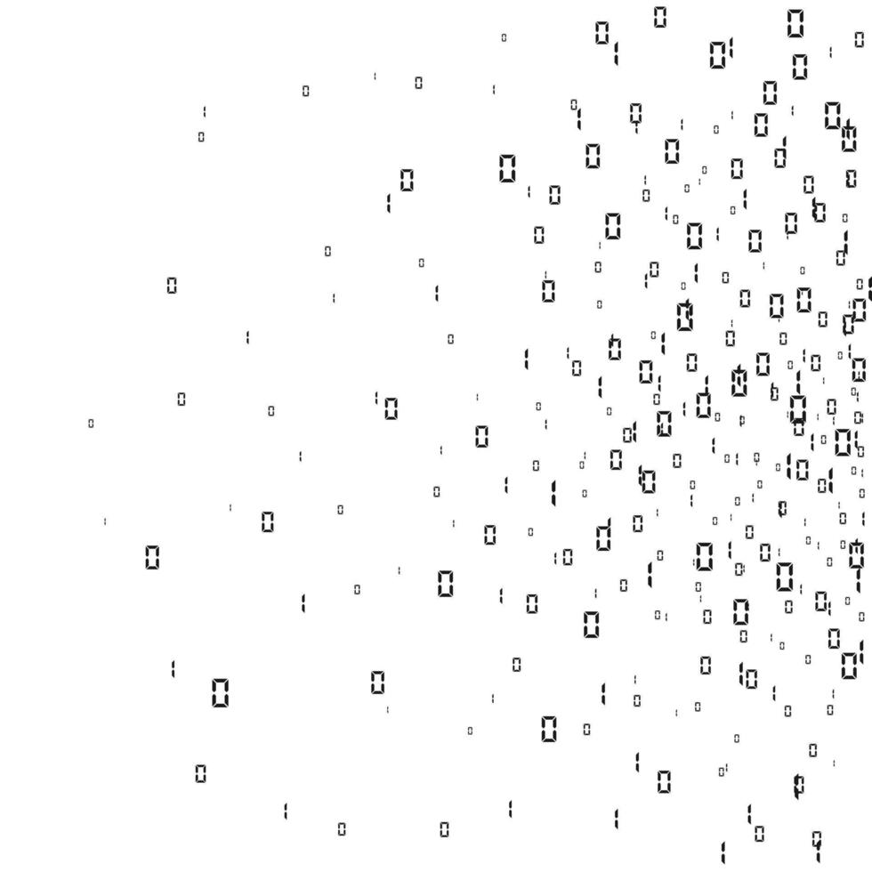 Binary Code Background Digital Data Stream Encoding Matrix Vector Illustration Isolated On