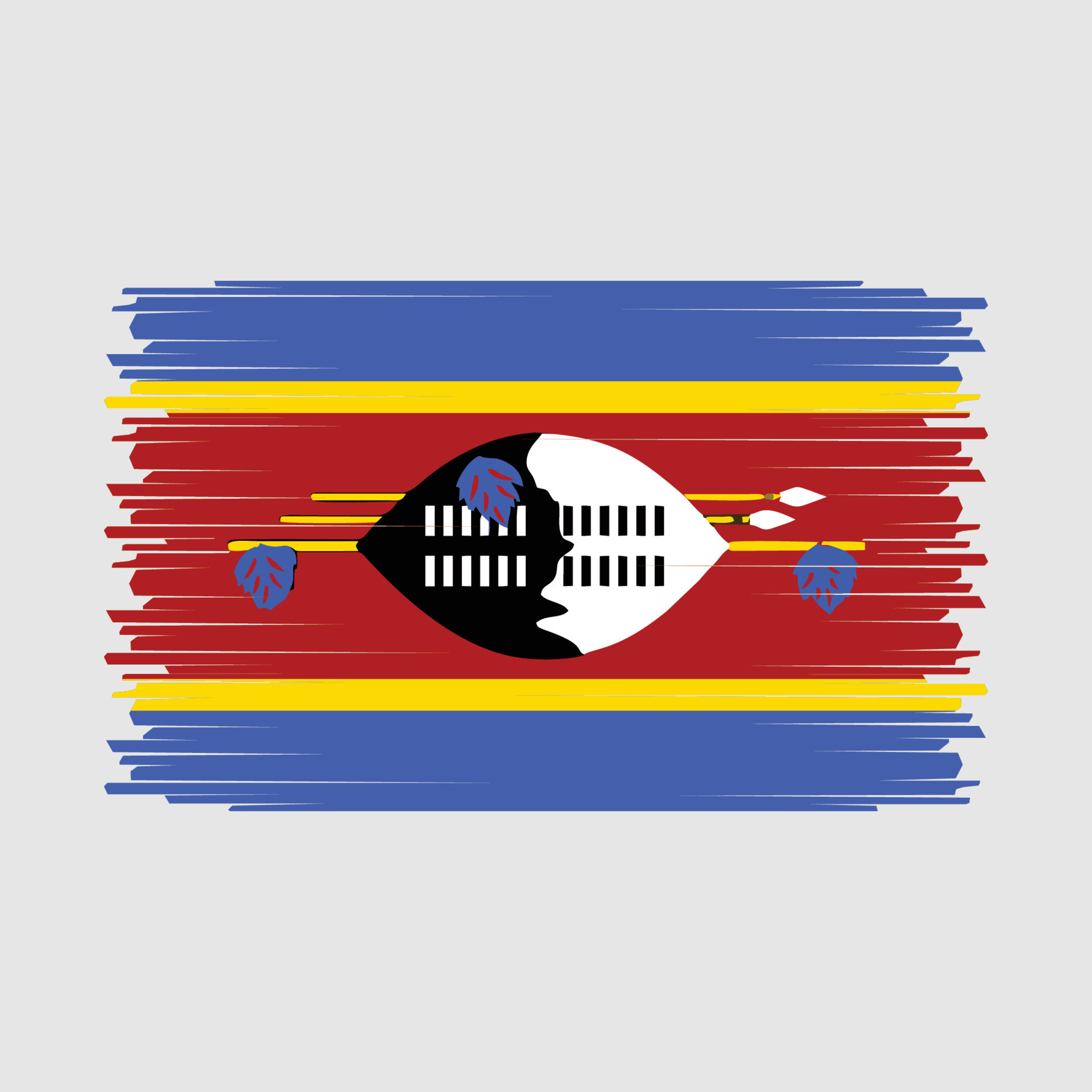 Swaziland Flag Vector 21976132 Vector Art At Vecteezy