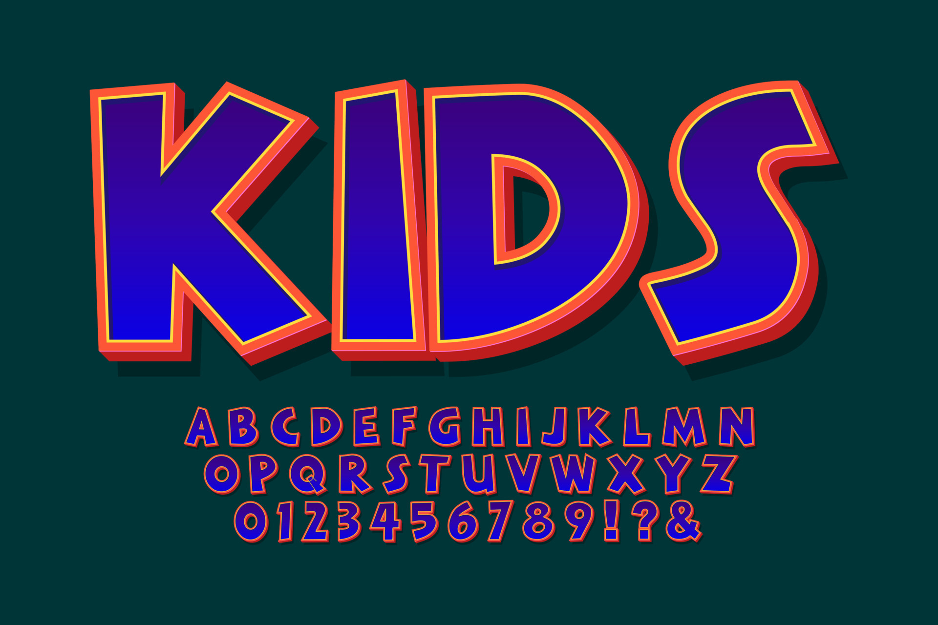 Comic retro letters set. Alphabet letters and numbers in style of ...