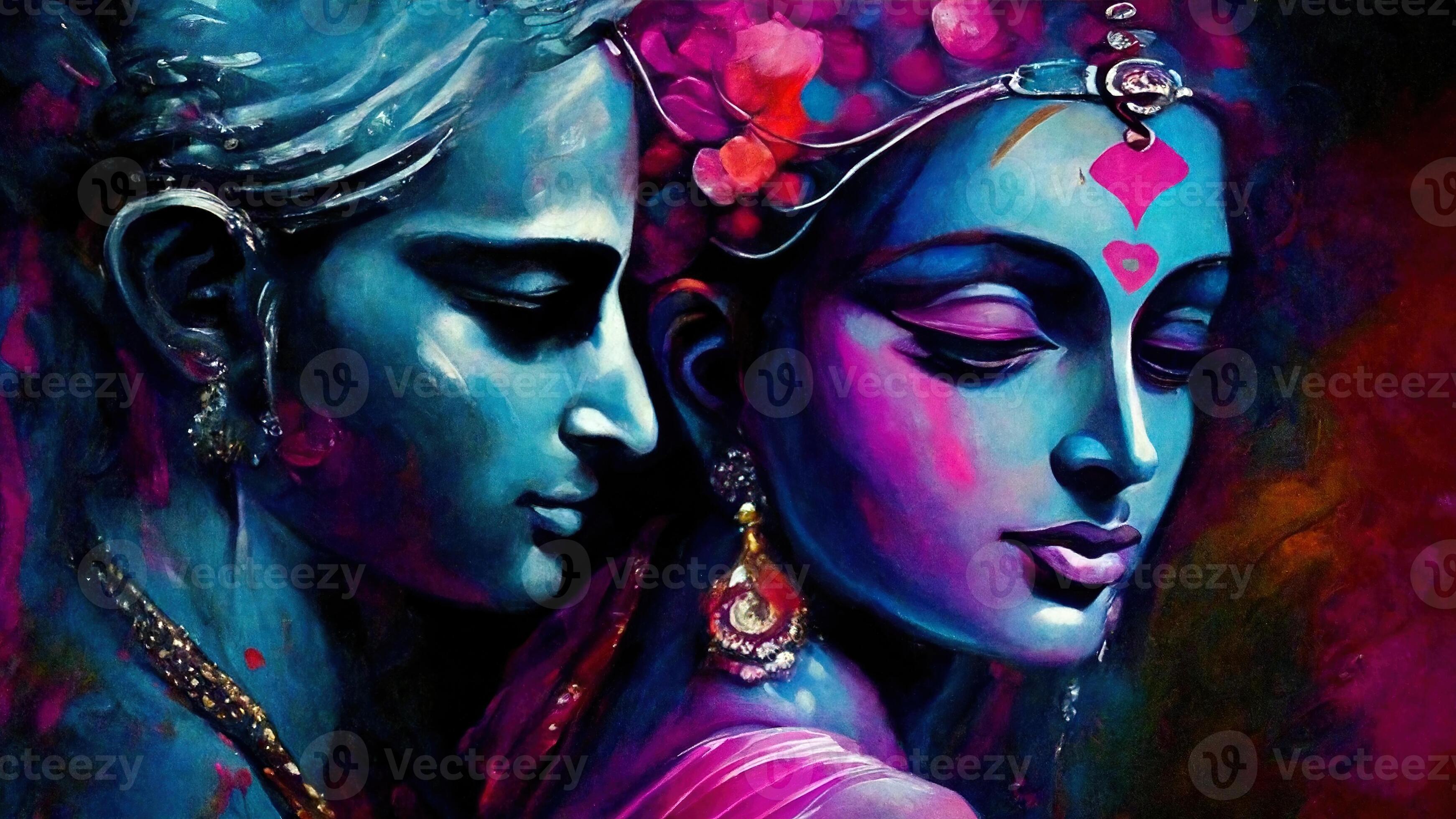 Radha krishna in love painting wall art 8K generative ai radha krishna ... Radha krishna in love painting wall art 8K generative ai radha krishna ...