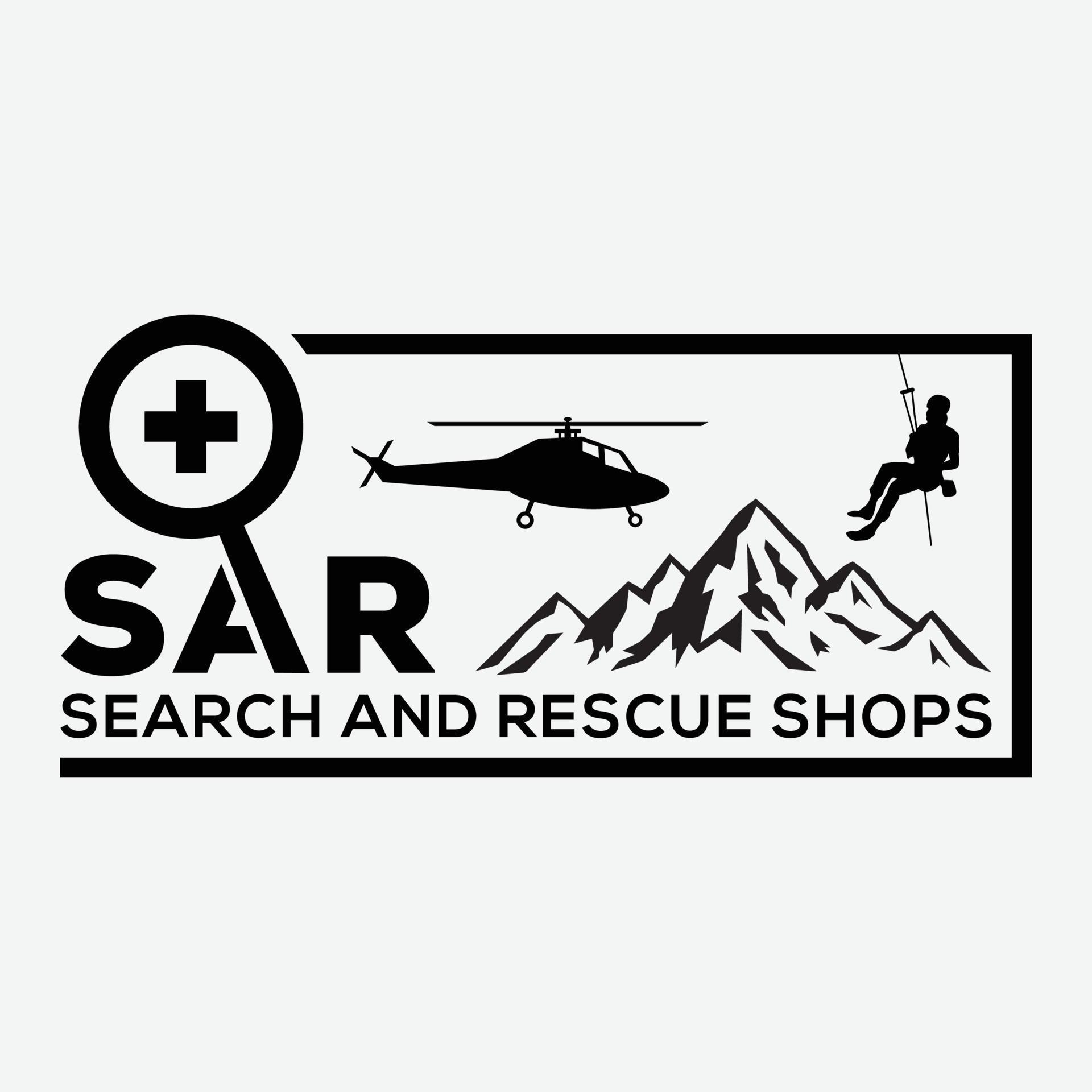 SAR search and rescue shops logo design 21982476 Vector Art at Vecteezy