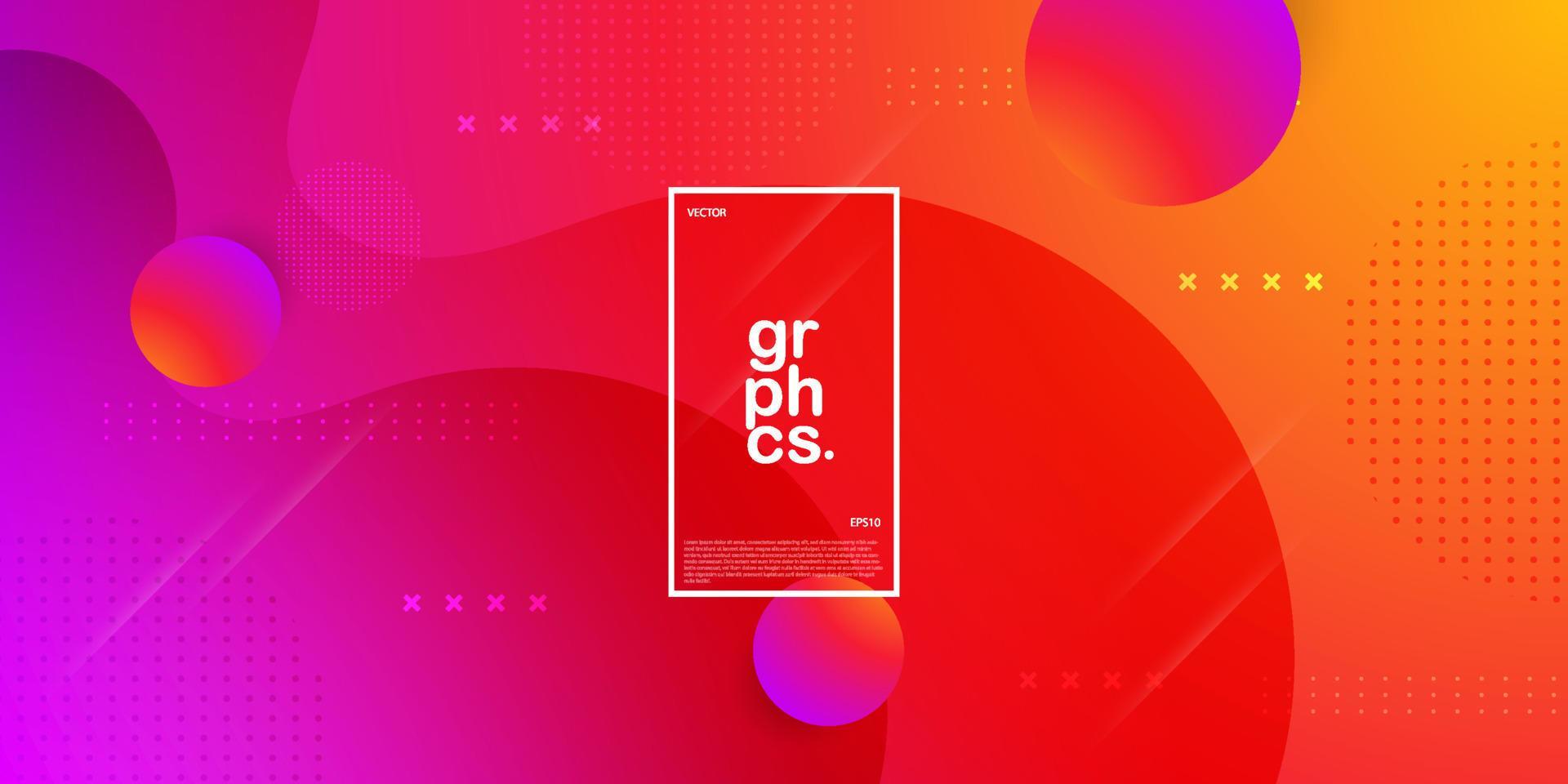 Abstract Bright Purple Pink Orange Gradient Illustration Background With Simple Wave Pattern