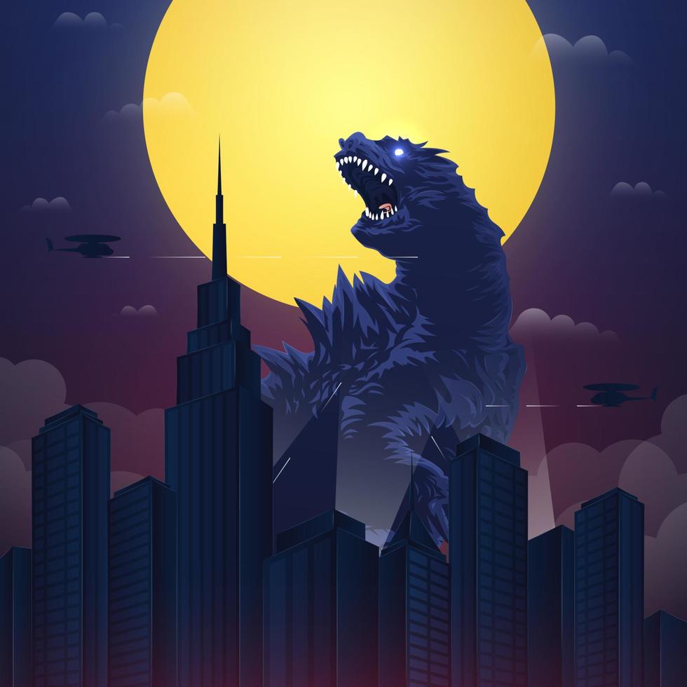 Giant Reptile Monster Attacking City 21985075 Vector Art at Vecteezy Giant Reptile Monster Attacking City 21985075 Vector Art at Vecteezy