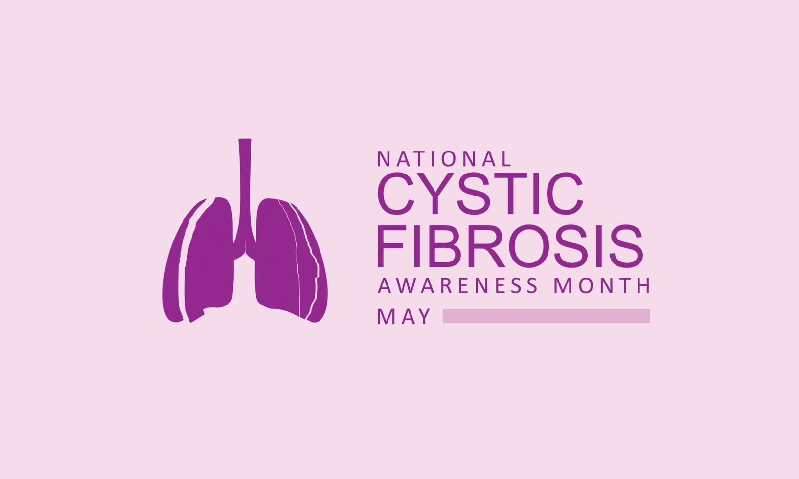 Vector National Cystic Fibrosis Awareness Month May Template
