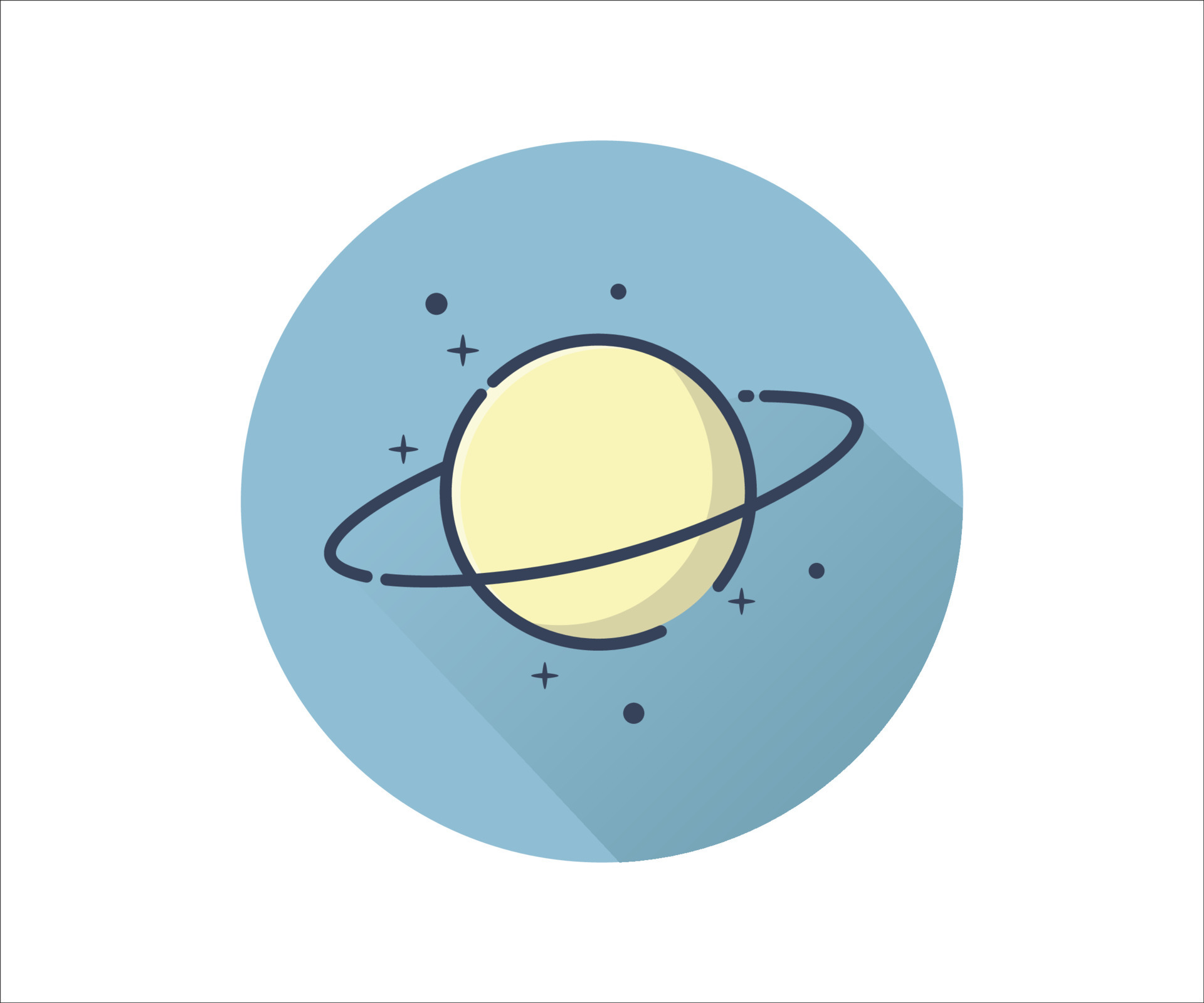 Saturn Planet Galaxy Modern Vector 21987396 Vector Art at Vecteezy