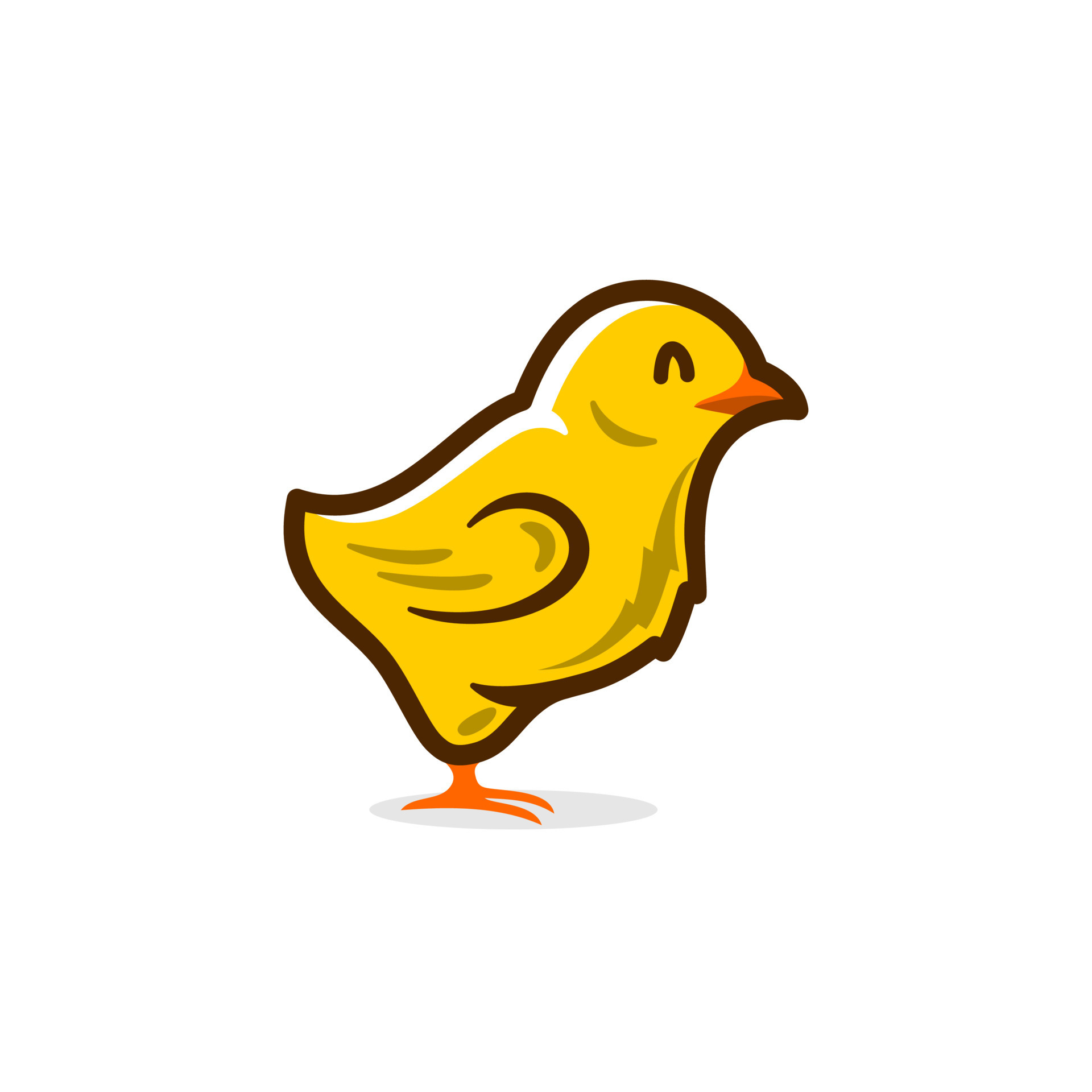 chick logo icon, smile little chicken, Vector illustration of cute ... chick logo icon, smile little chicken, Vector illustration of cute ...