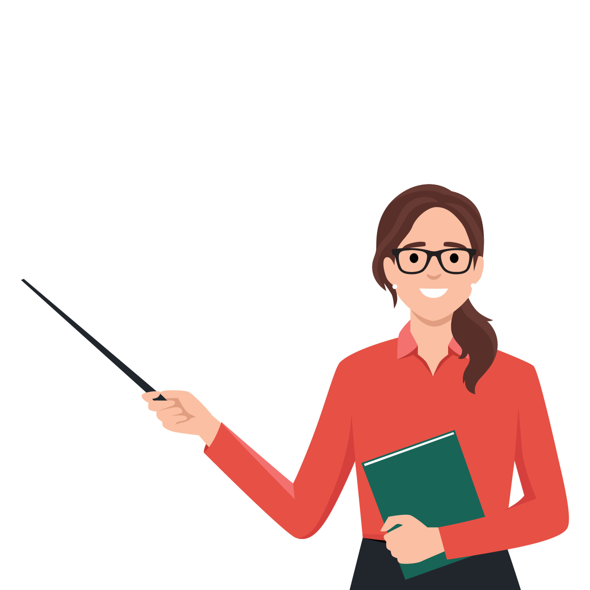 Female young teacher in casual clothes at blackboard with copy space ... Female young teacher in casual clothes at blackboard with copy space ...