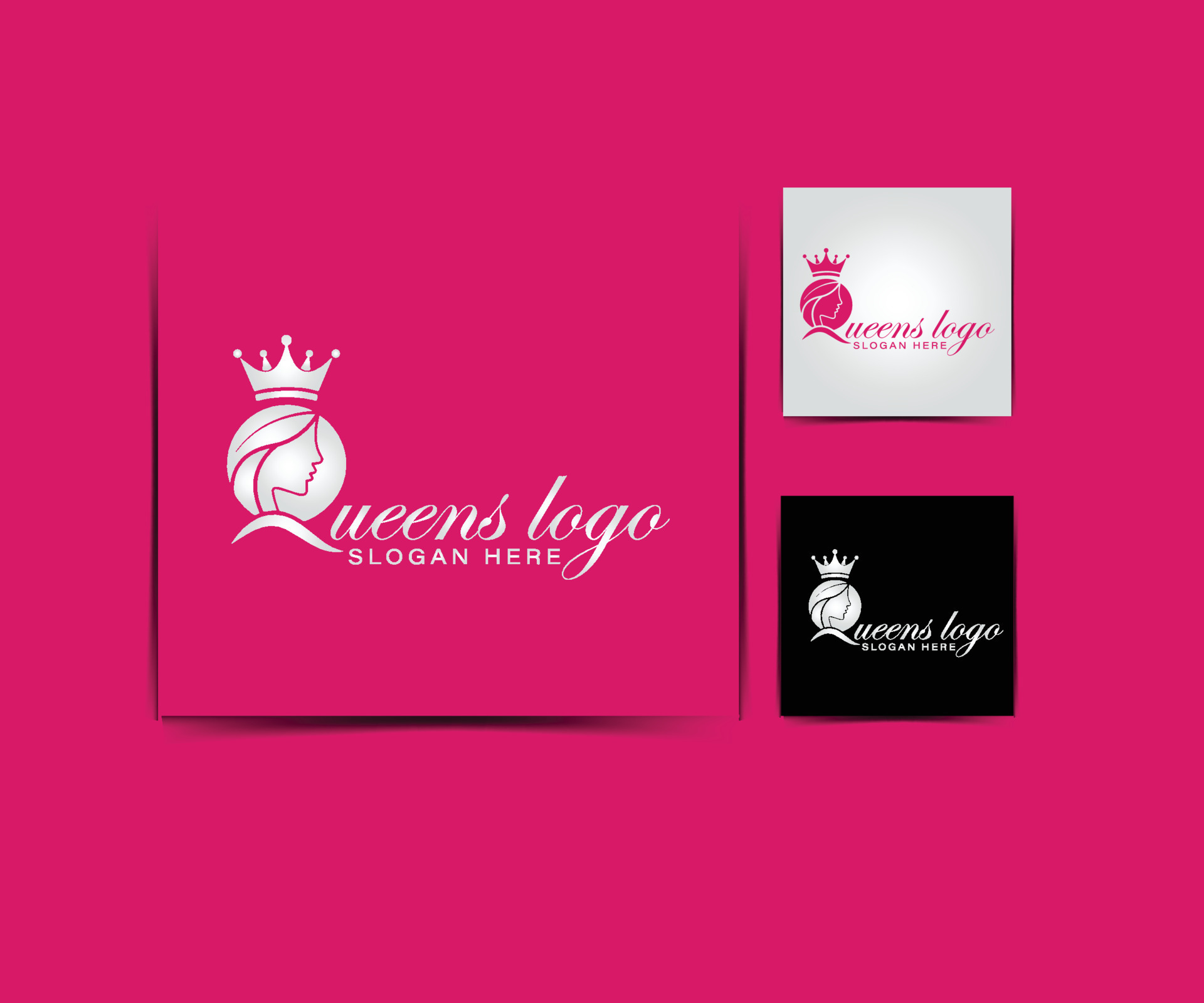 reina logo diseño 21996253 Vector en Vecteezy