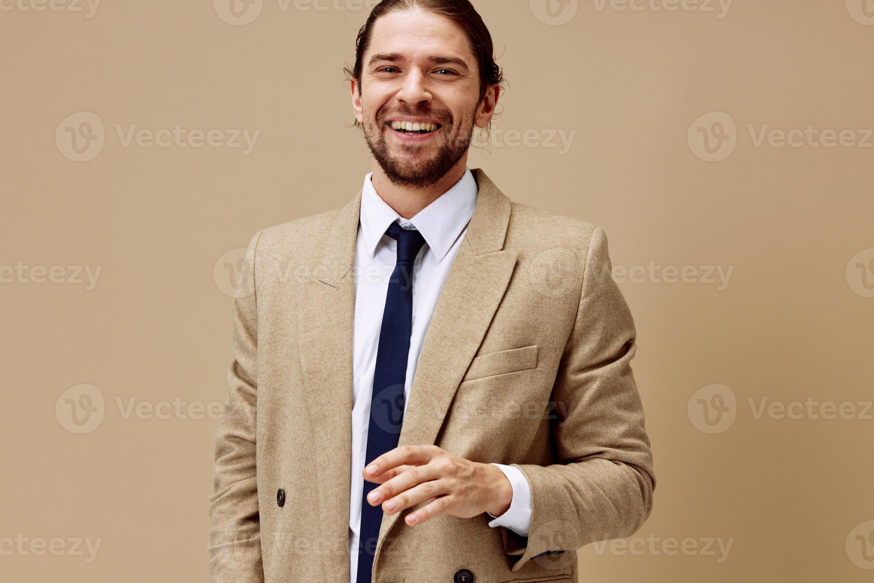 handsome man posing fashion elegant style isolated background 21997419 ...