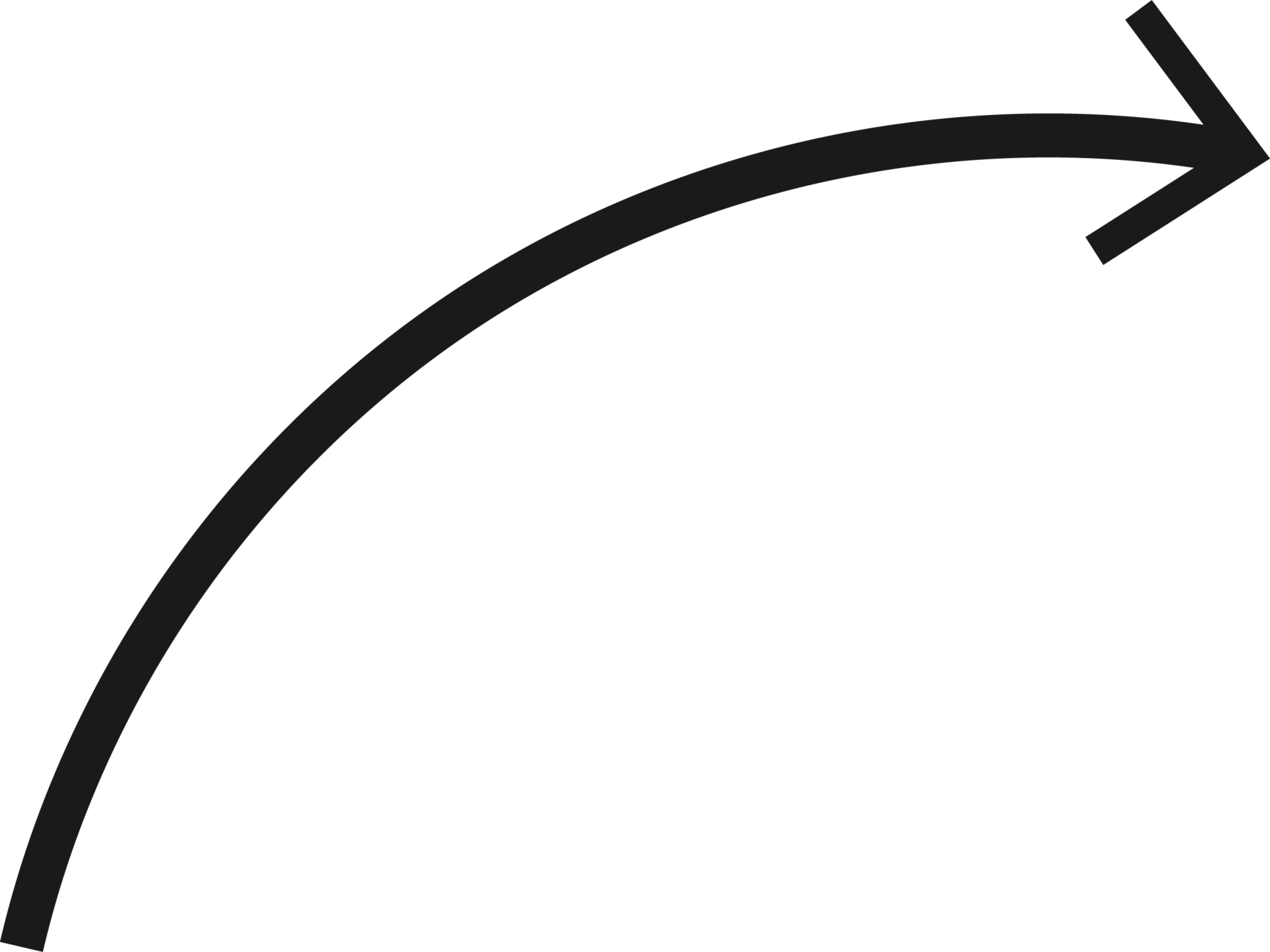 Hand Drawn Curved Arrow Shape Arrow Line 21999028 Png