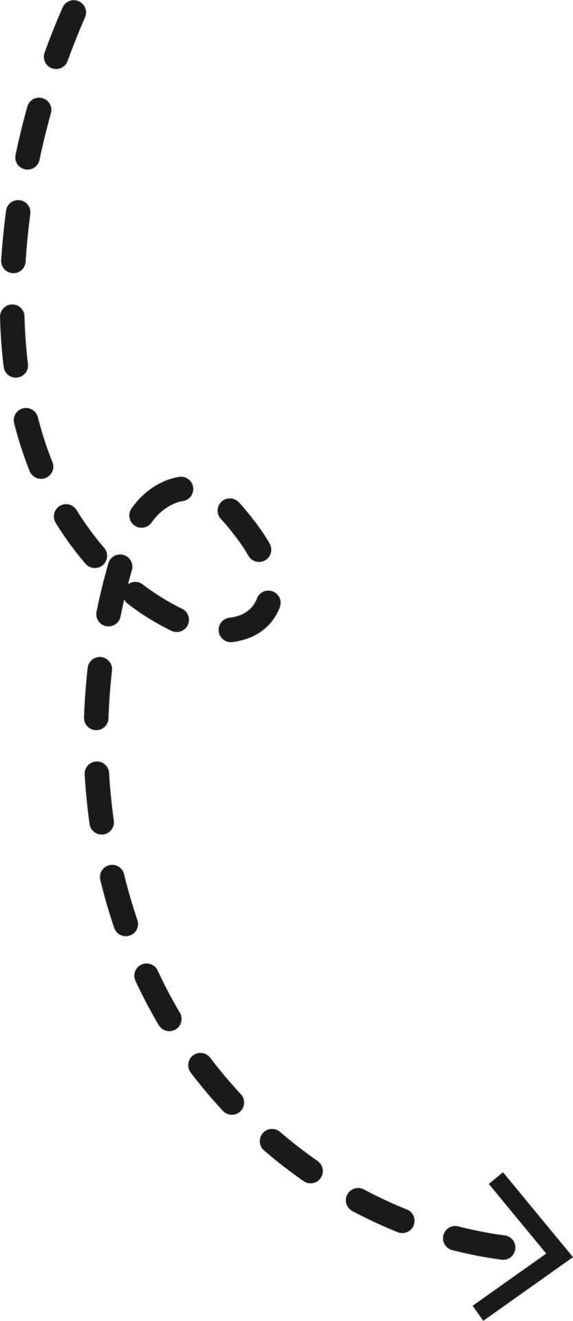 Hand Drawn Dashed Arrow Shape 21999418 Png