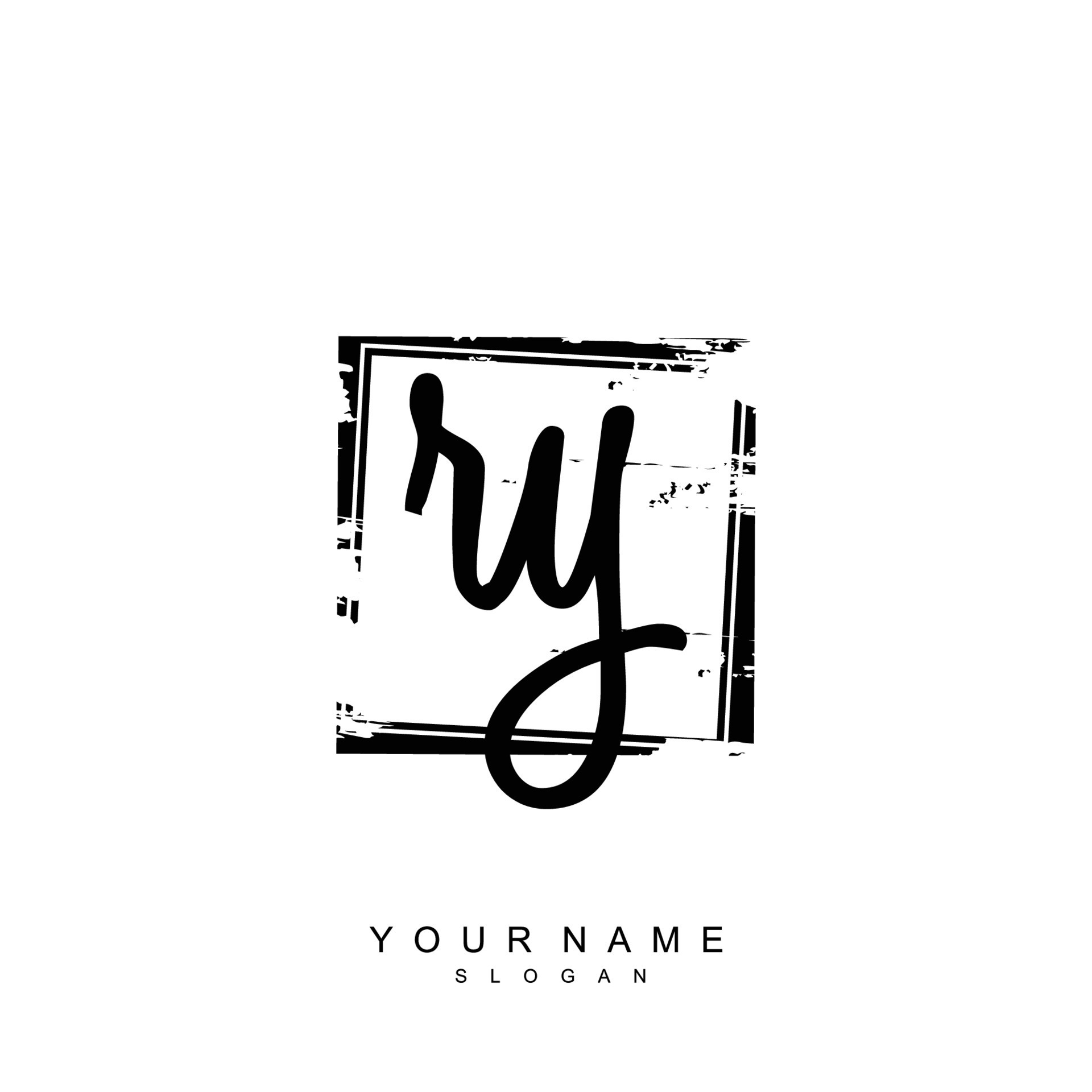 Initial RY Monogram with Grunge Template Design 22000378 Vector Art at ... Initial RY Monogram with Grunge Template Design 22000378 Vector Art at ...