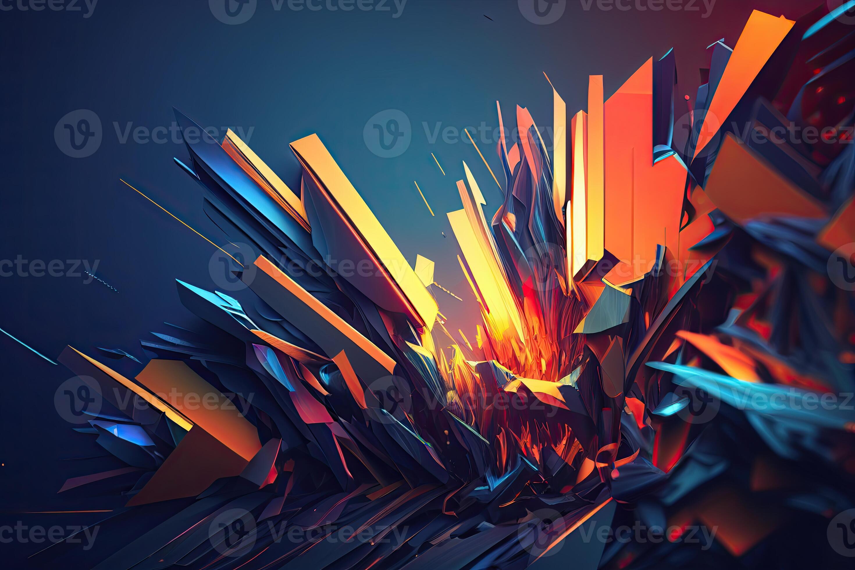 Abstract shape background, geometric colorful backdrop. Abstract layout ...