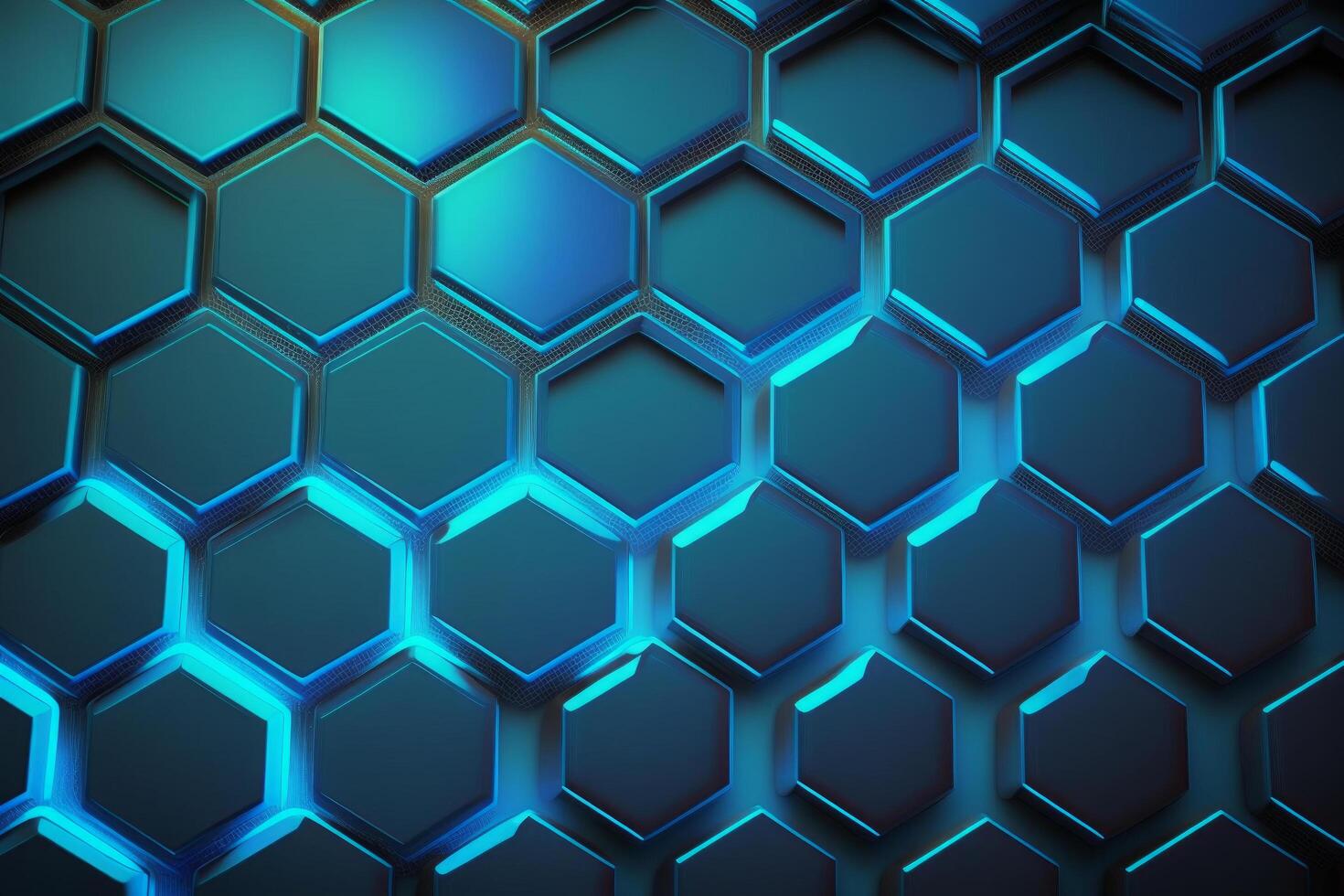 realistic blue hexagon pattern background. Illustration AI Generative 22009520 Stock Photo at ...