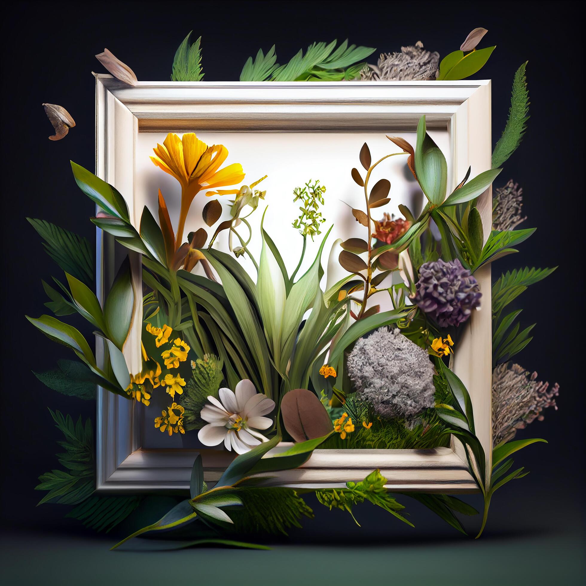 Spring natural empty frame. Illustration 22010282 Stock Photo at Vecteezy