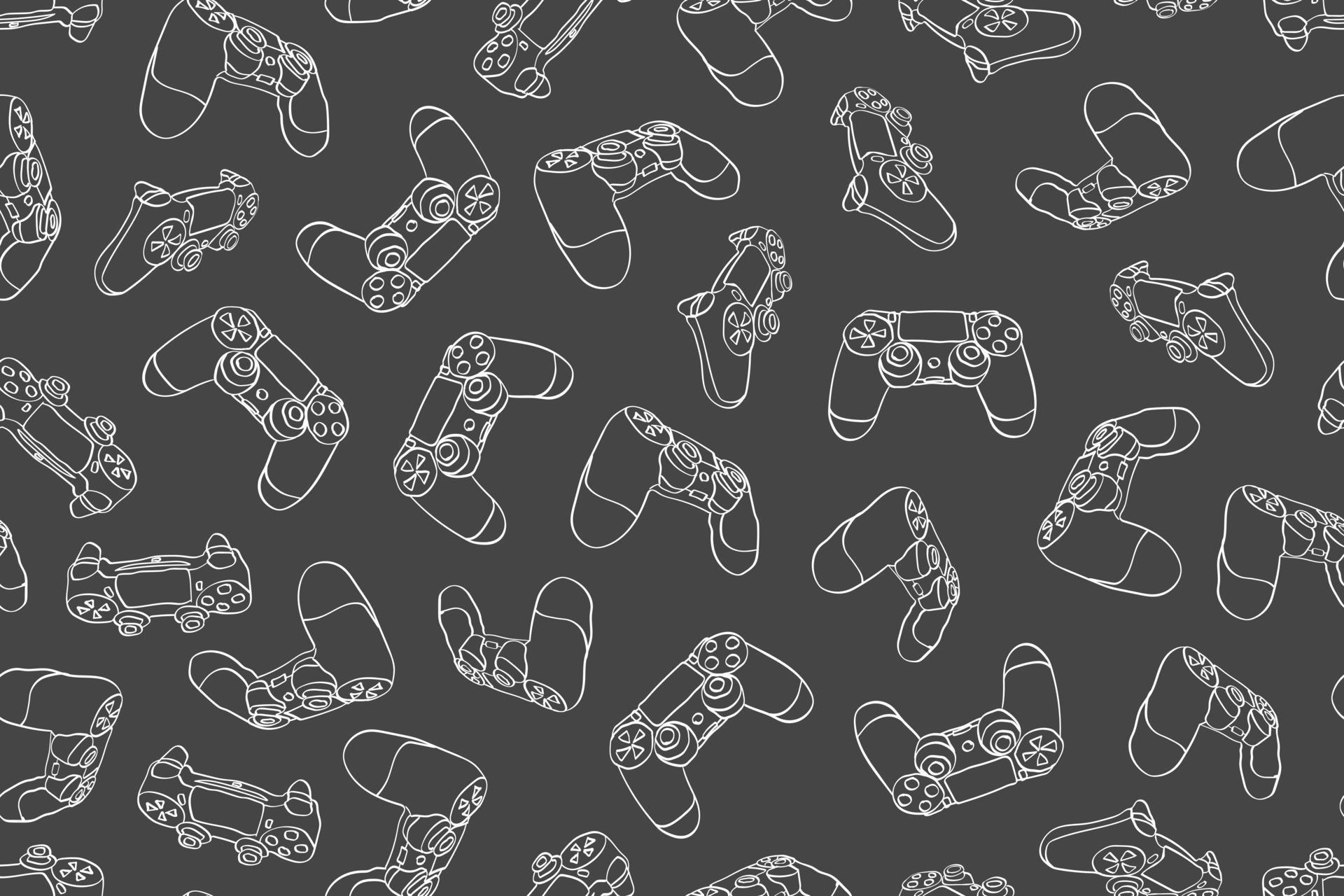 Gamepad Video game controller background 22010653 Vector Art at Vecteezy