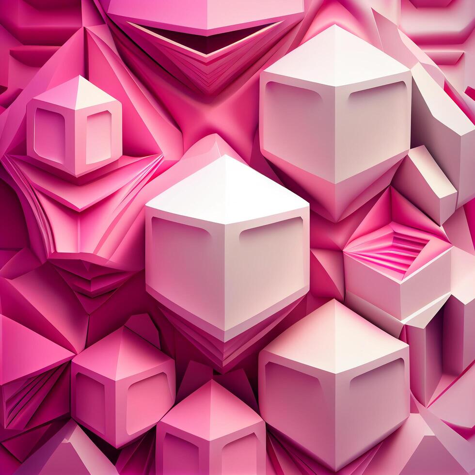 Modern Pink Geometric Shapes Background. Illustration 22010776 Stock ... Modern Pink Geometric Shapes Background. Illustration 22010776 Stock ...