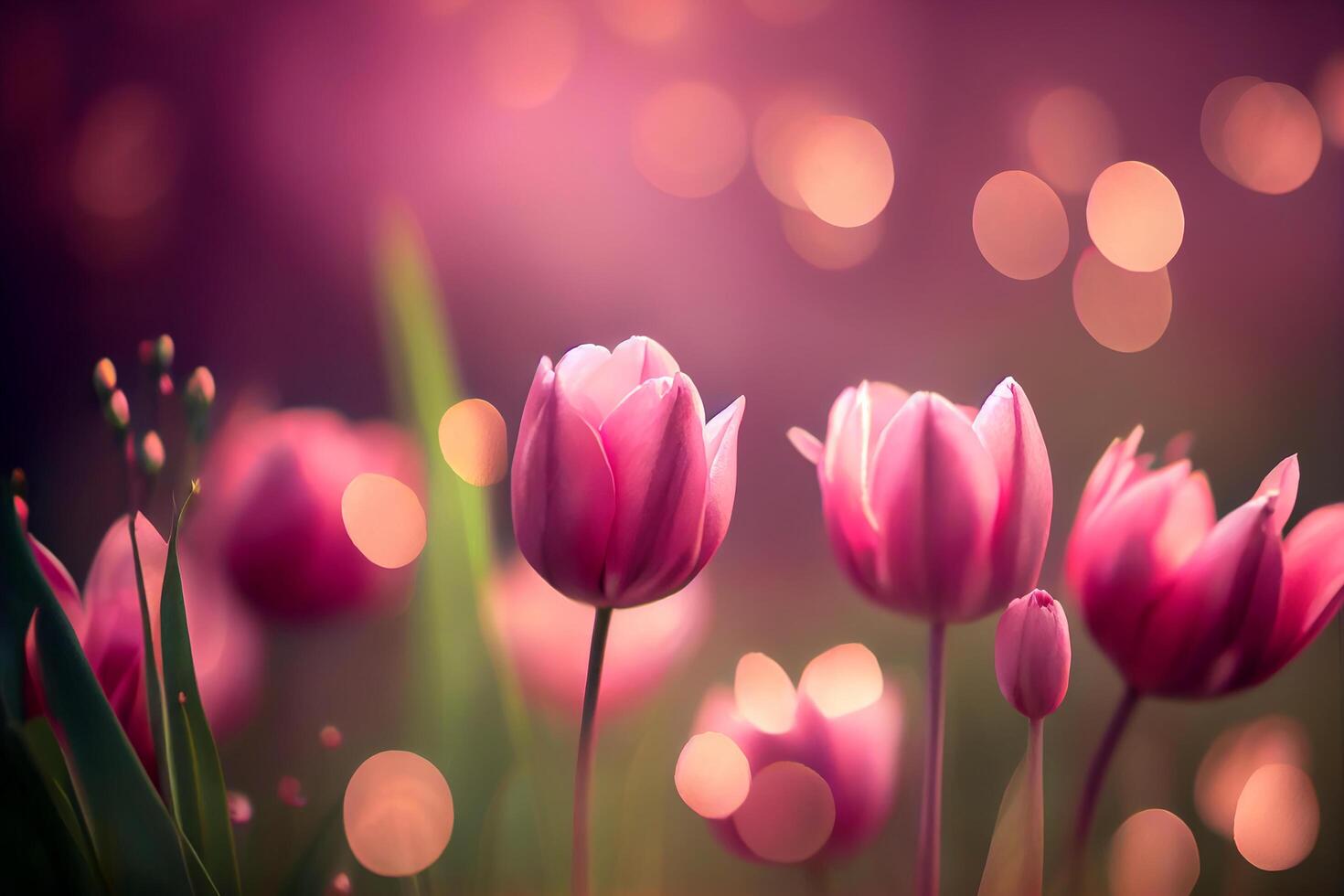 Colorful Spring Tulips Natural Background 22011601 Stock Photo at Vecteezy