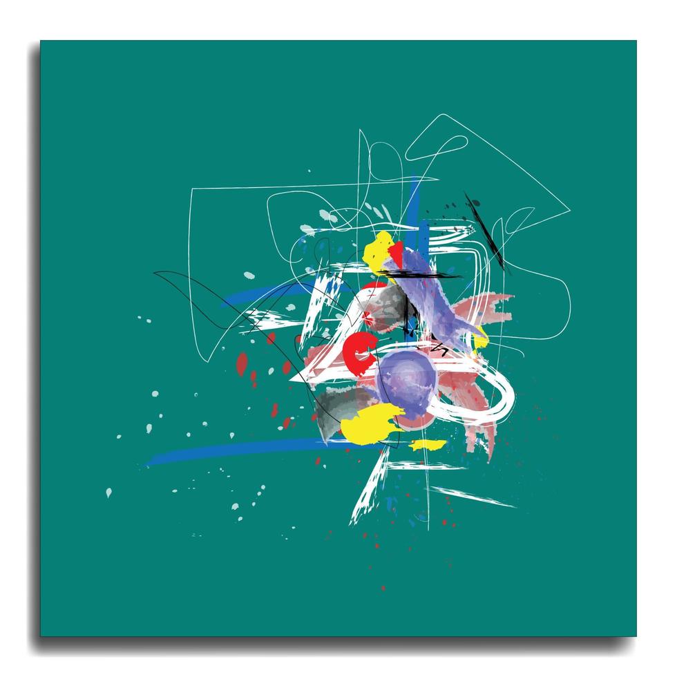 Colorful abstract drawing illustration design 22013703 Vector Art at ...