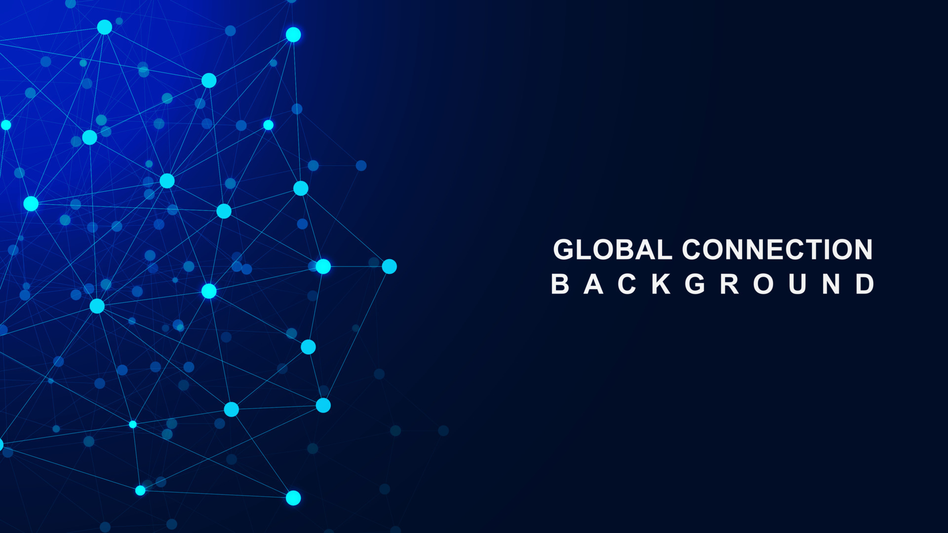 Dots And Lines Connection For Global Connection Background Concept