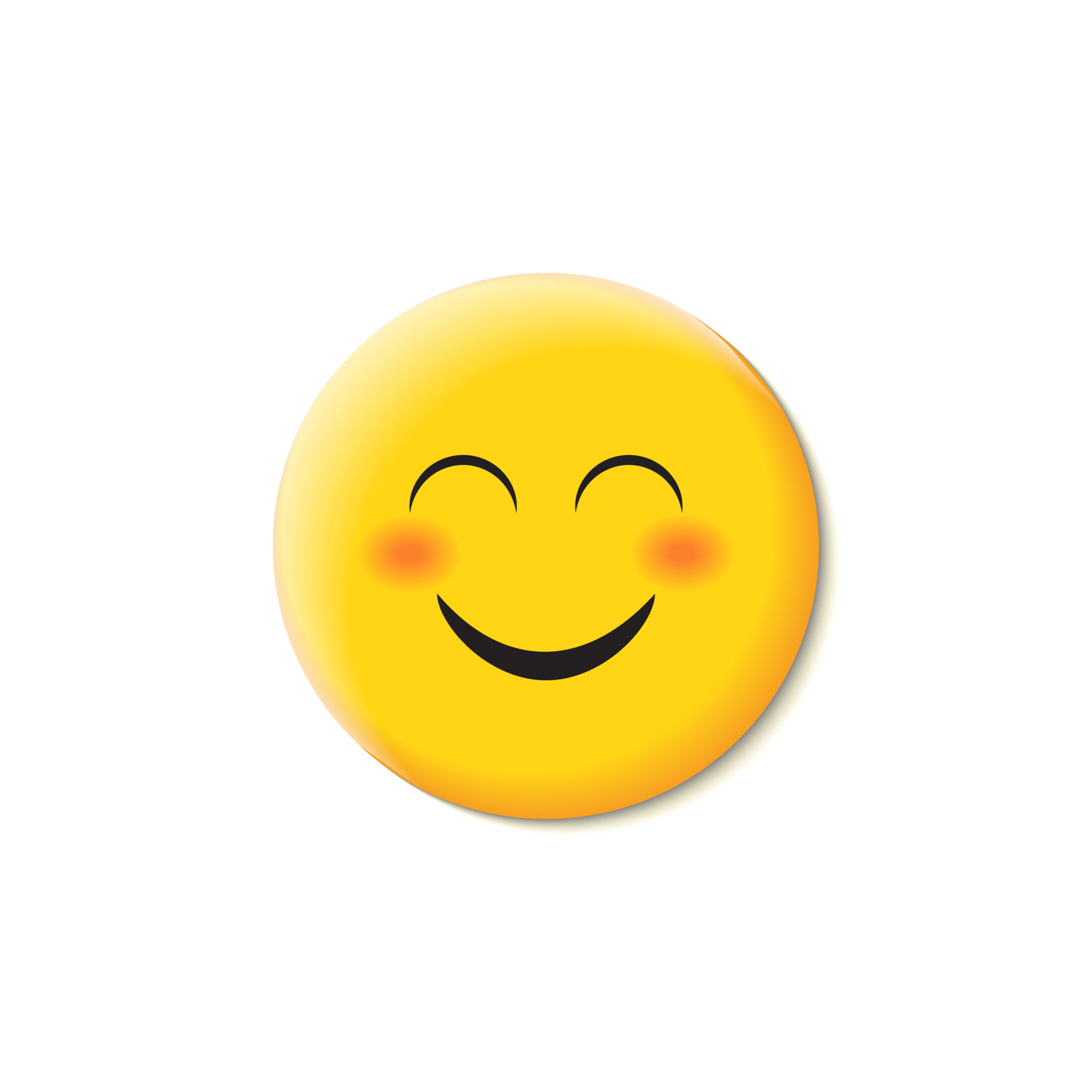 Smile Emoji Face. Smile Emoticon isolated 22014096 Vector Art at Vecteezy
