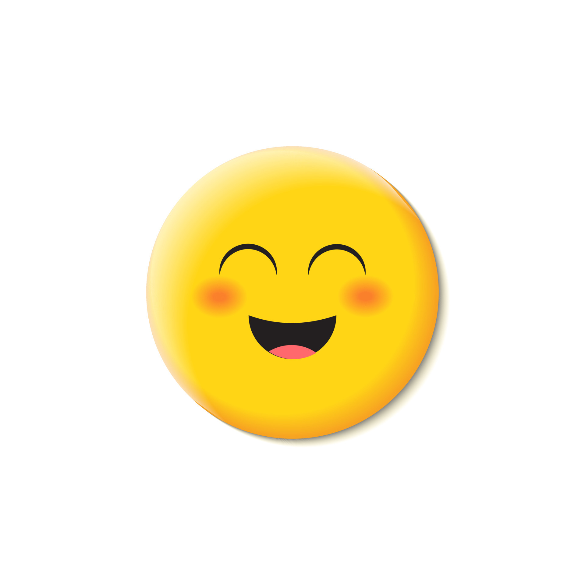 Smile Emoji Face. Smile Emoticon isolated 22014333 Vector Art at Vecteezy