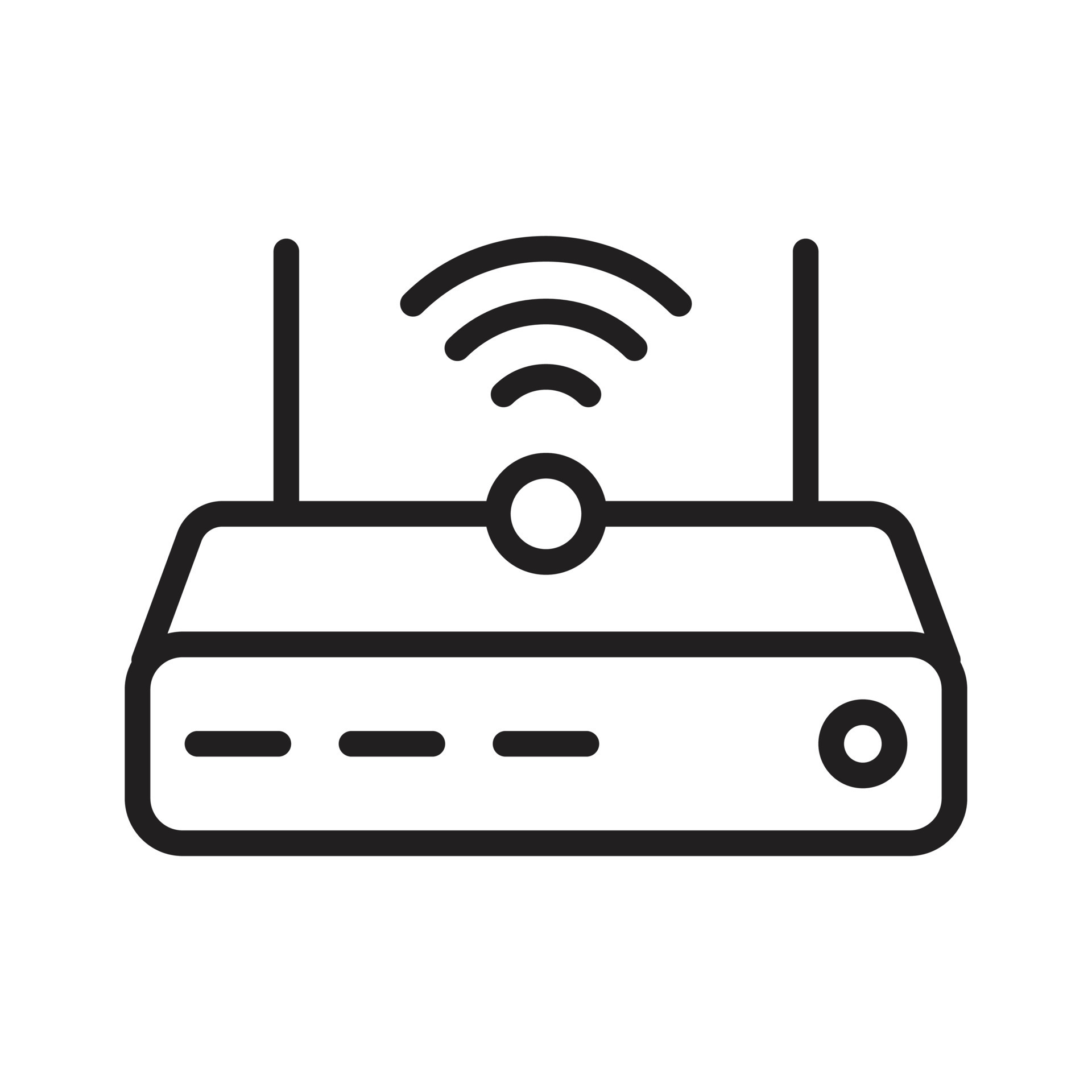 WiFi Router Outline Icons, Modem Icons, Wireless Router Connectivity ... WiFi Router Outline Icons, Modem Icons, Wireless Router Connectivity ...