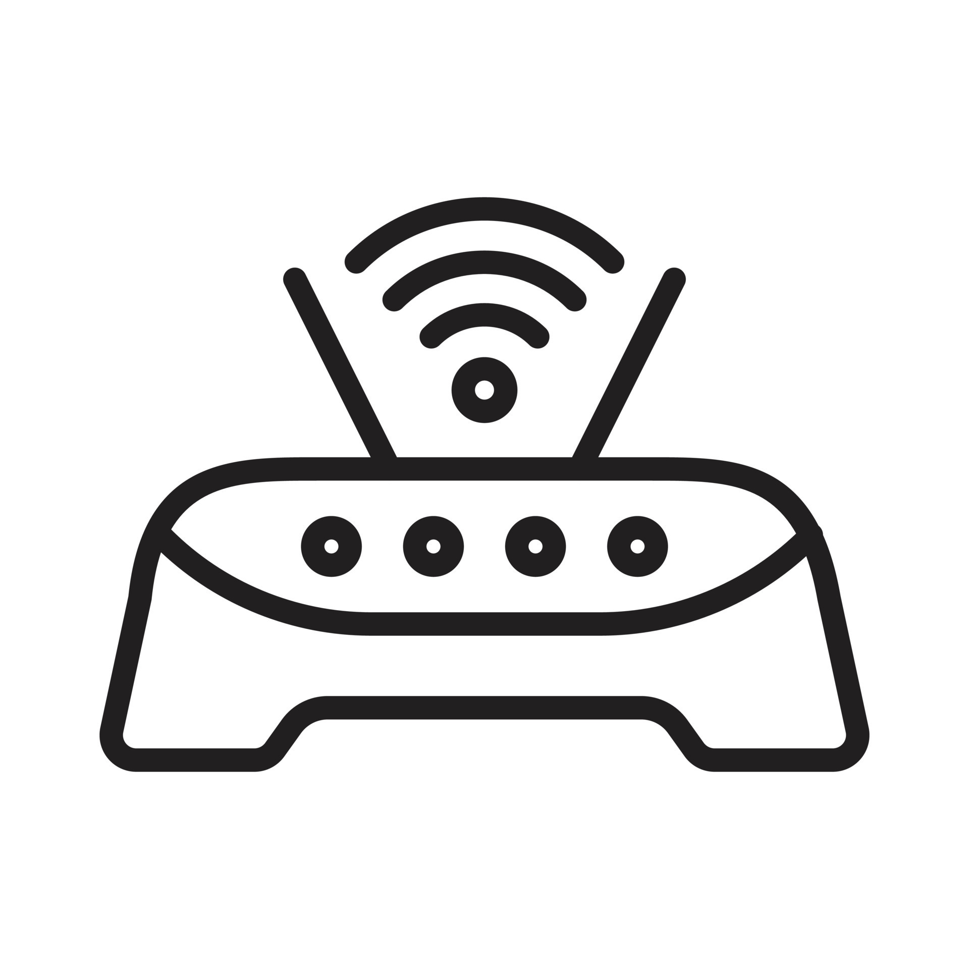 Wifi Router Outline Icons Modem Icons Wireless Router Connectivity