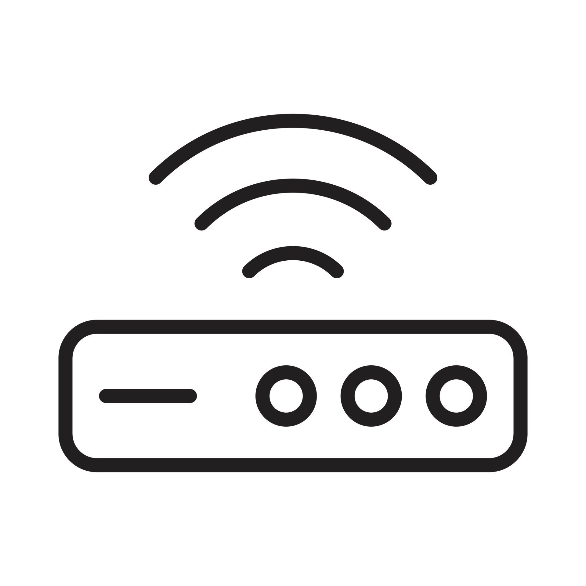 Wifi Router Outline Icons Modem Icons Wireless Router Connectivity
