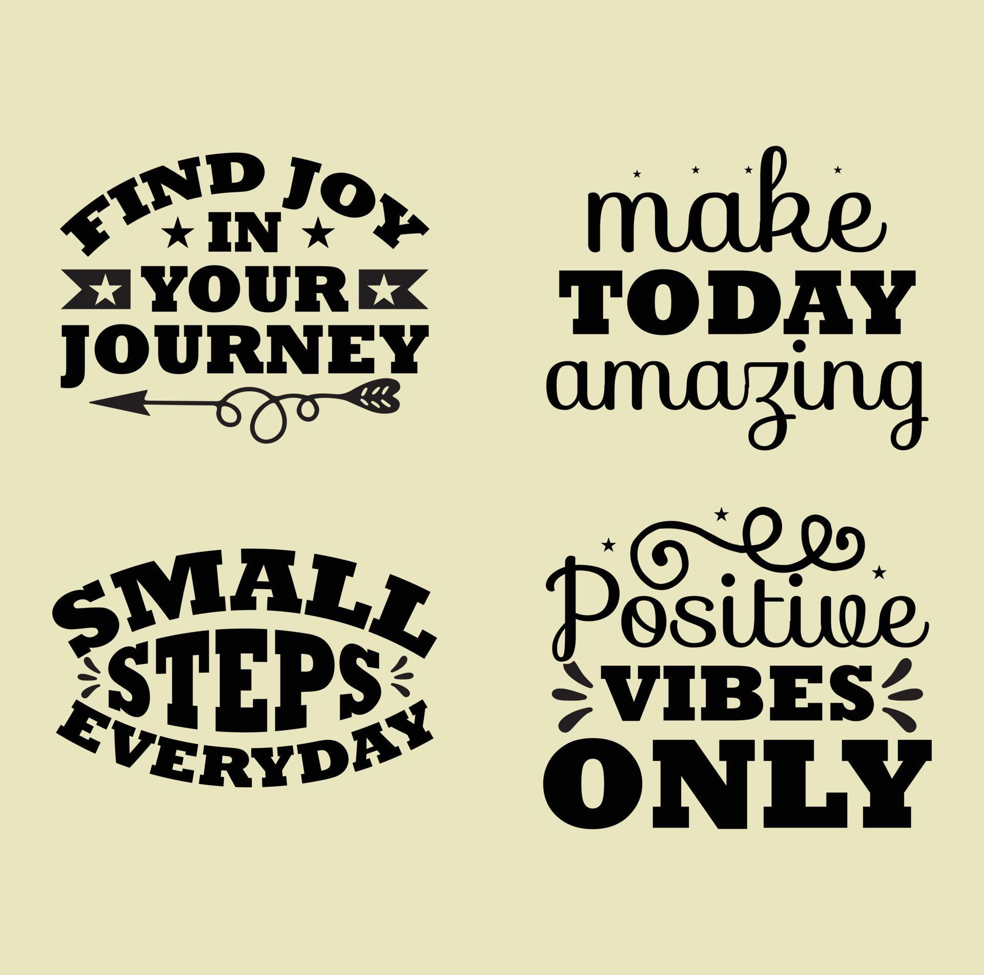 Positive Quotes T Shirt Design 22016262 Vector Art At Vecteezy