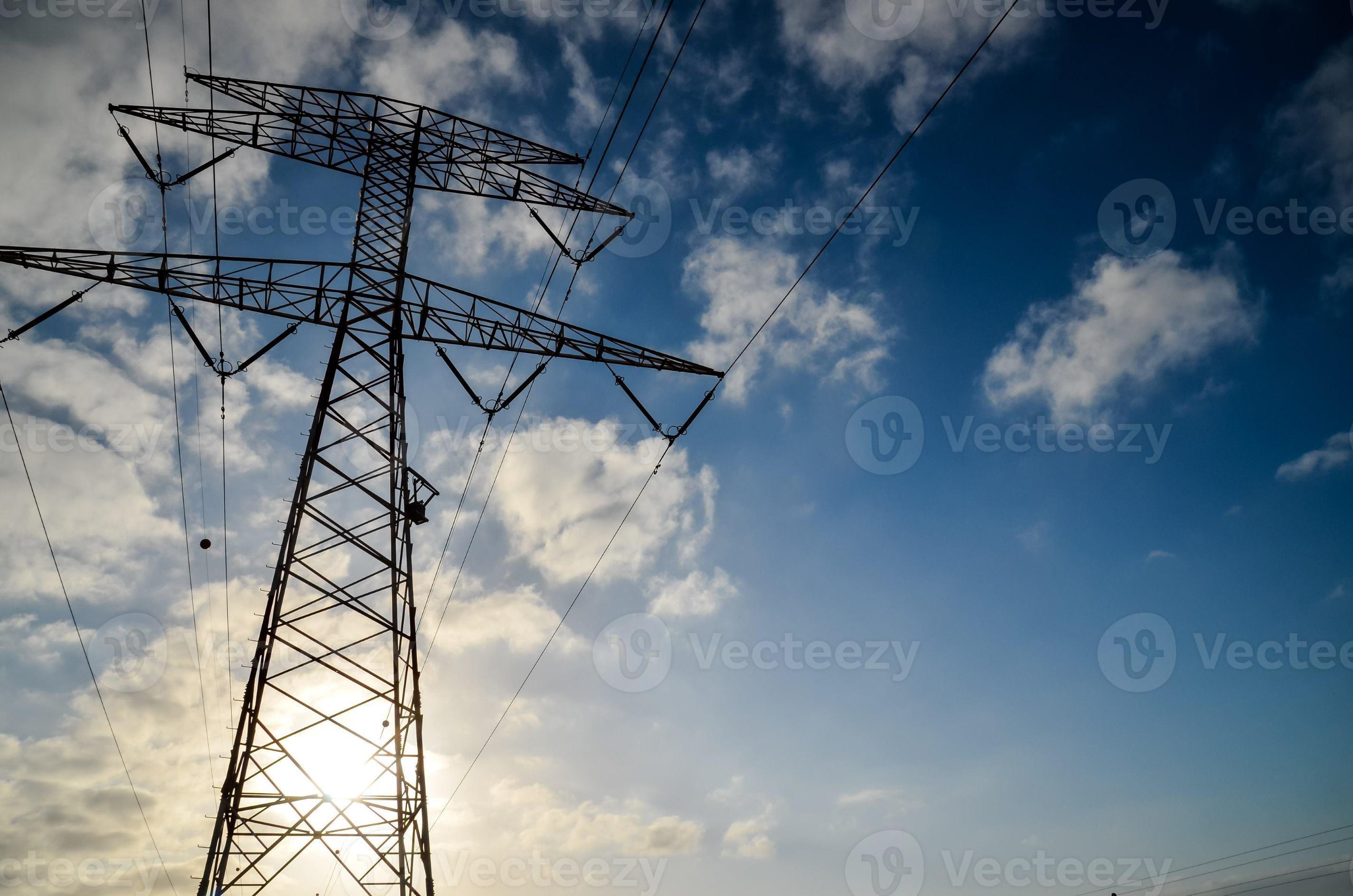 Electricity power pylon 22020886 Stock Photo at Vecteezy
