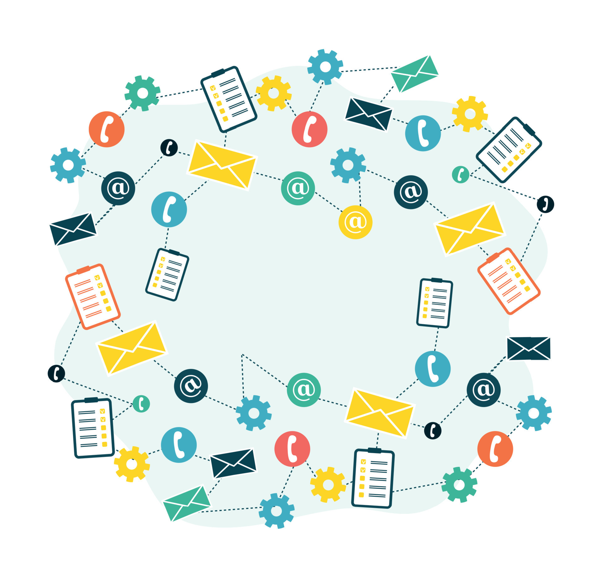 Related items icons. Web of icons. Icons are related. Related Time ...