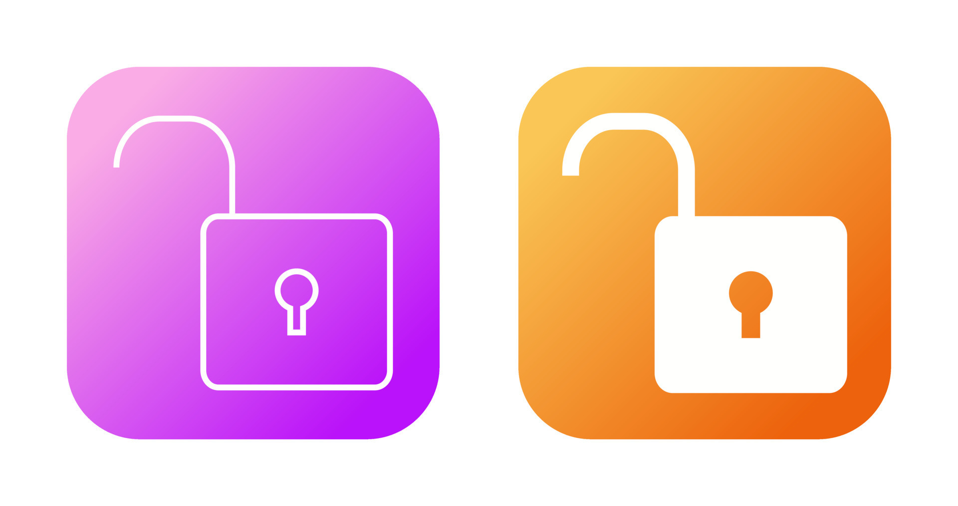 Unlock Vector Icon 22022661 Vector Art At Vecteezy