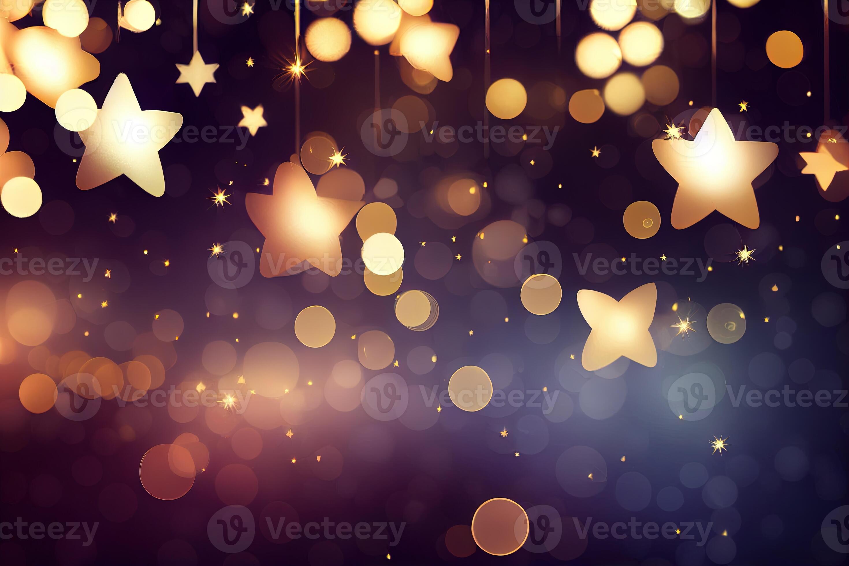 illustration of bokeh background with twinkling stars 22030127 Stock Photo at Vecteezy