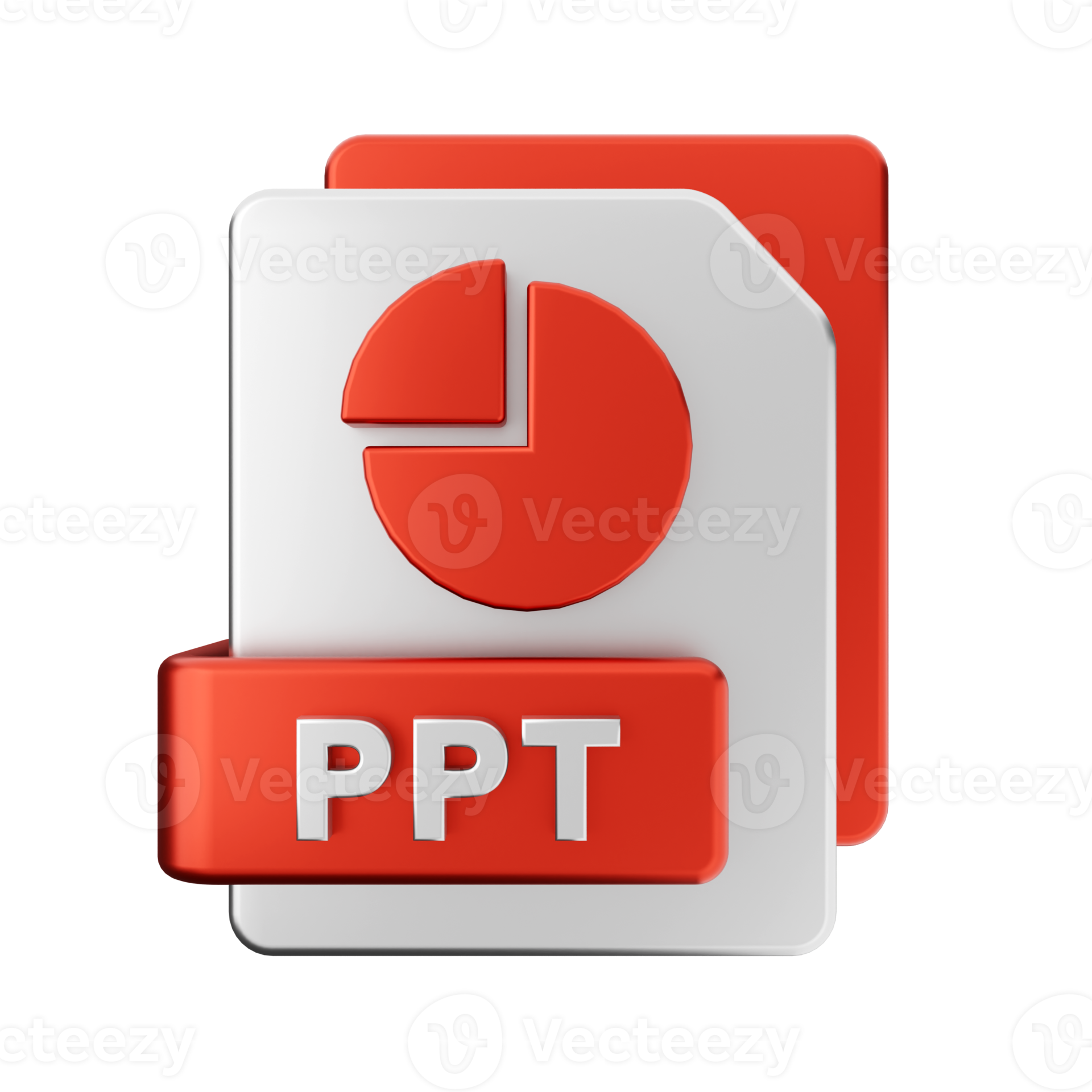3d Ppt File Icon Illustration 22030391 Png
