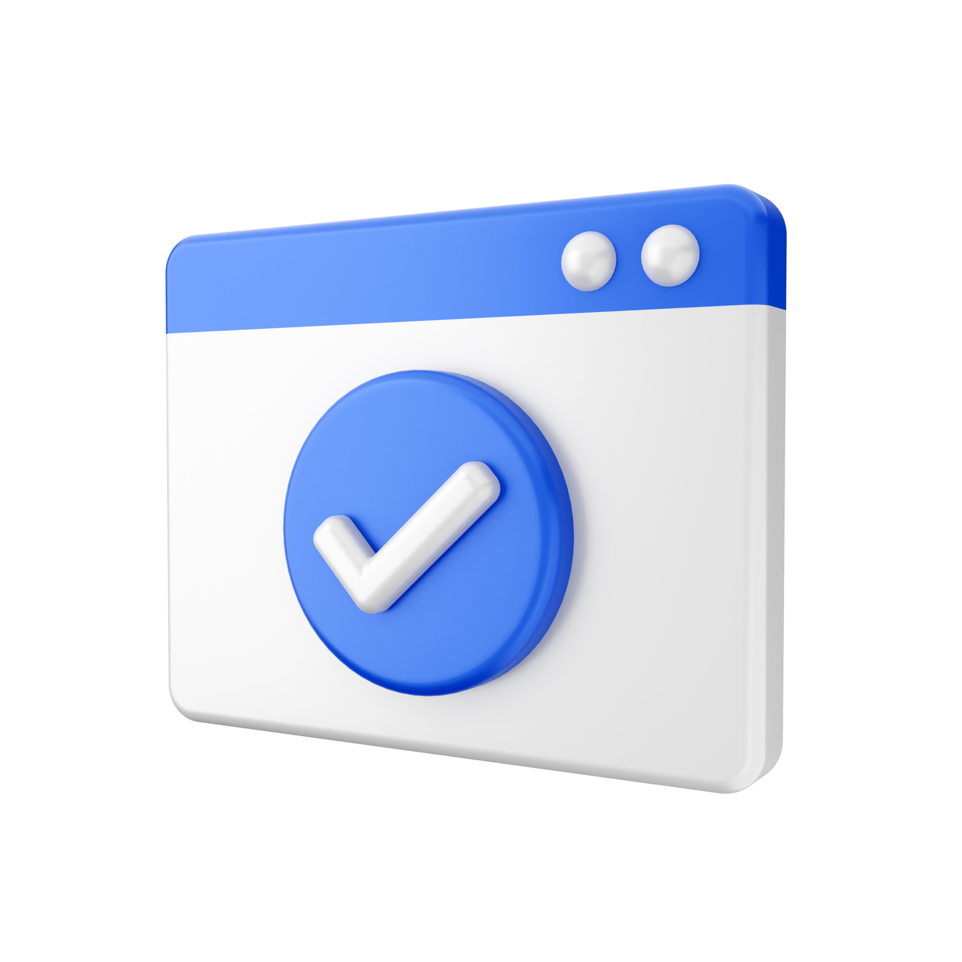 3d verification check validate icon 22031115 PNG