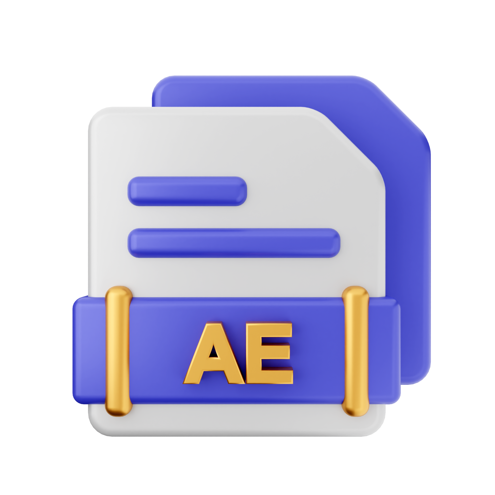 3d file AE format icon 22031122 PNG