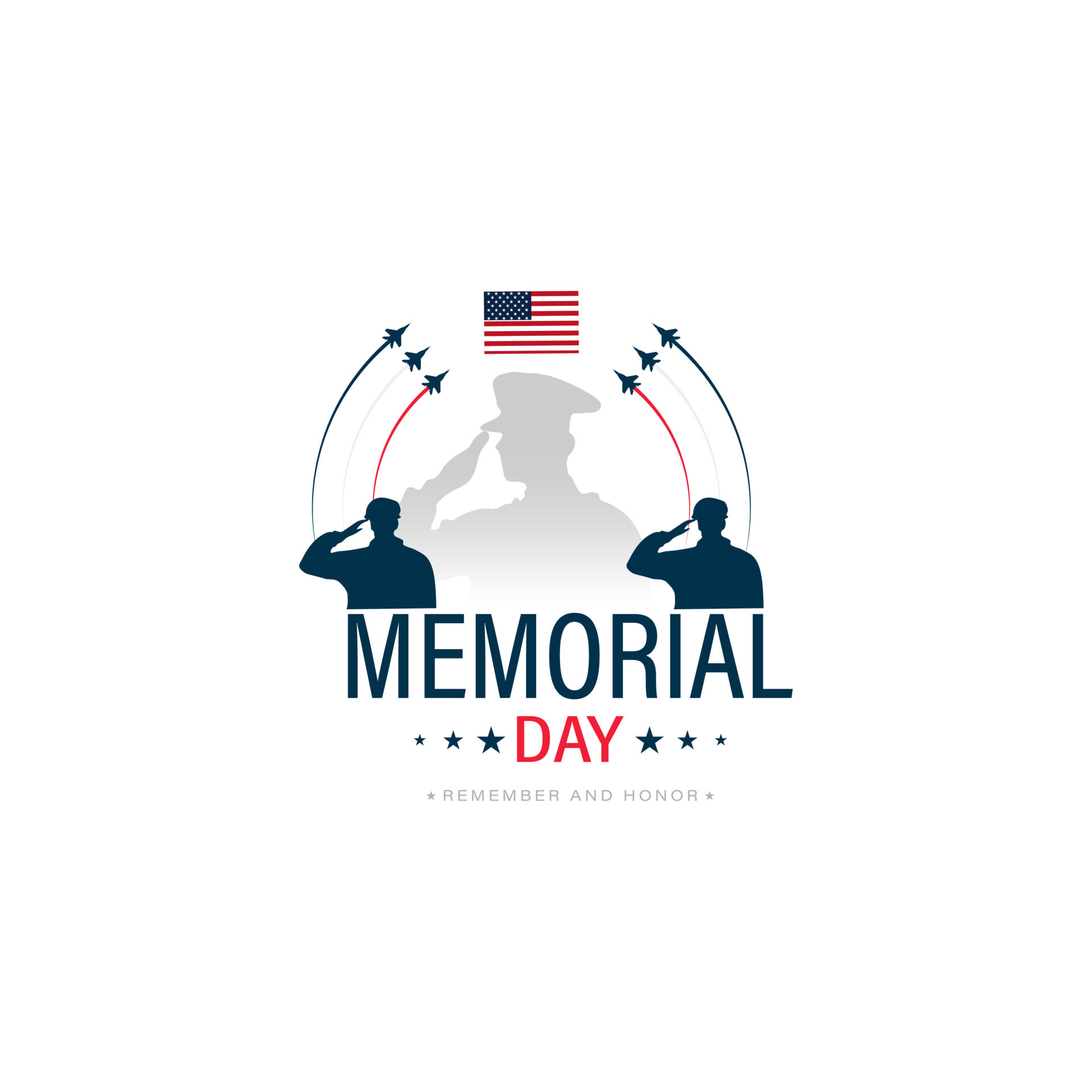 Us Memorial Day Vector Illustration 22035299 Vector Art At Vecteezy