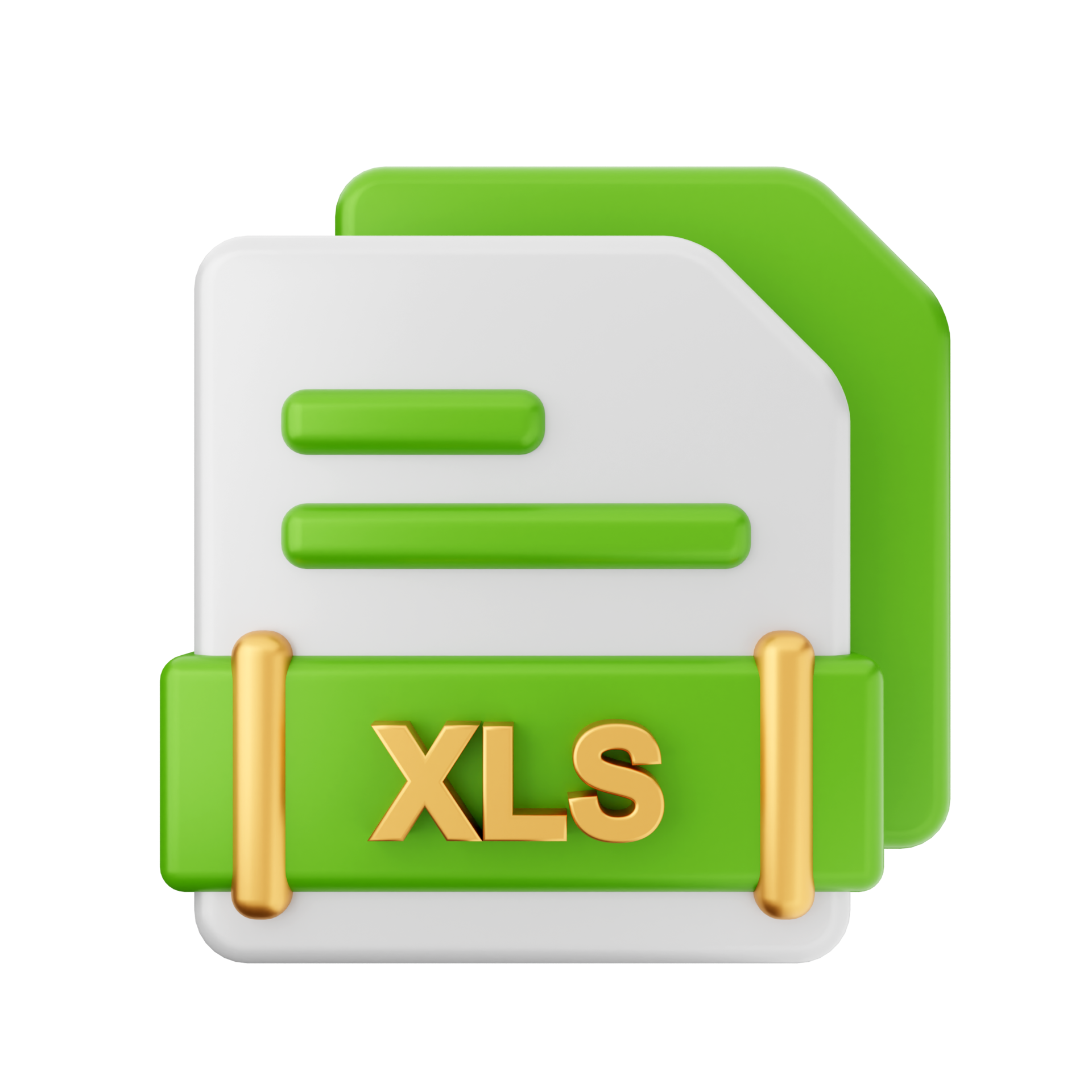 3d file XLS format icon 22037348 PNG
