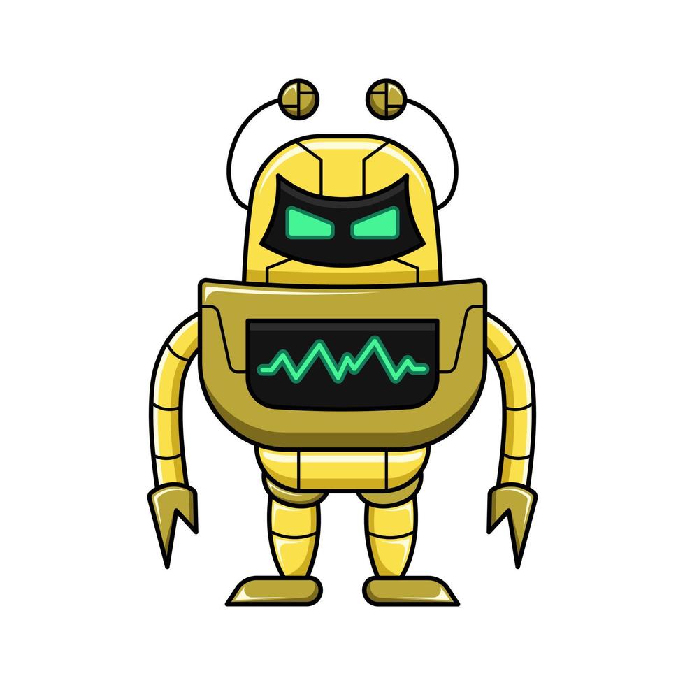 Cute Vector Illustration Robot Design 22039094 Vector Art At Vecteezy